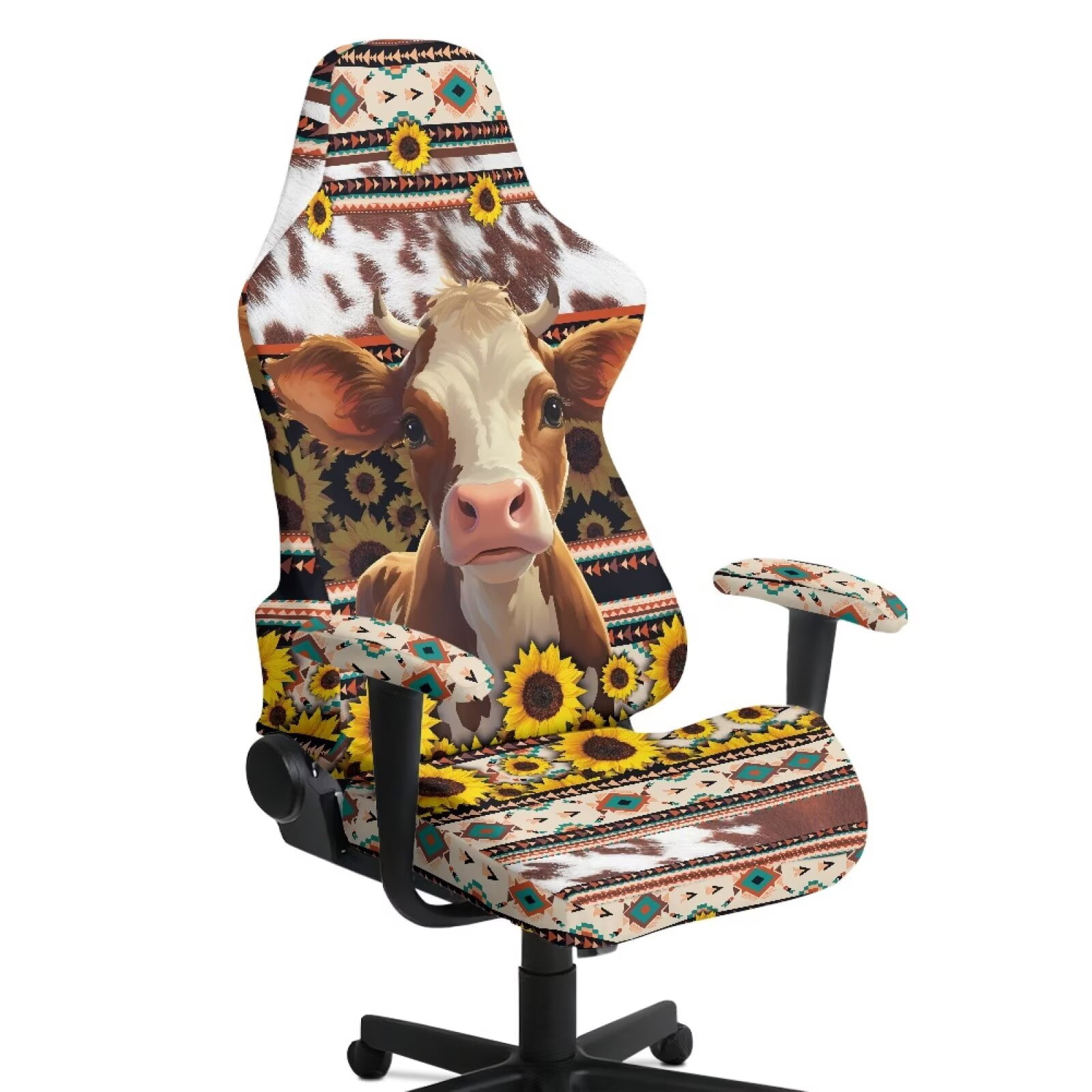 Xixirimido Office Computer Game Chair Covers Stretchy Polyester ...