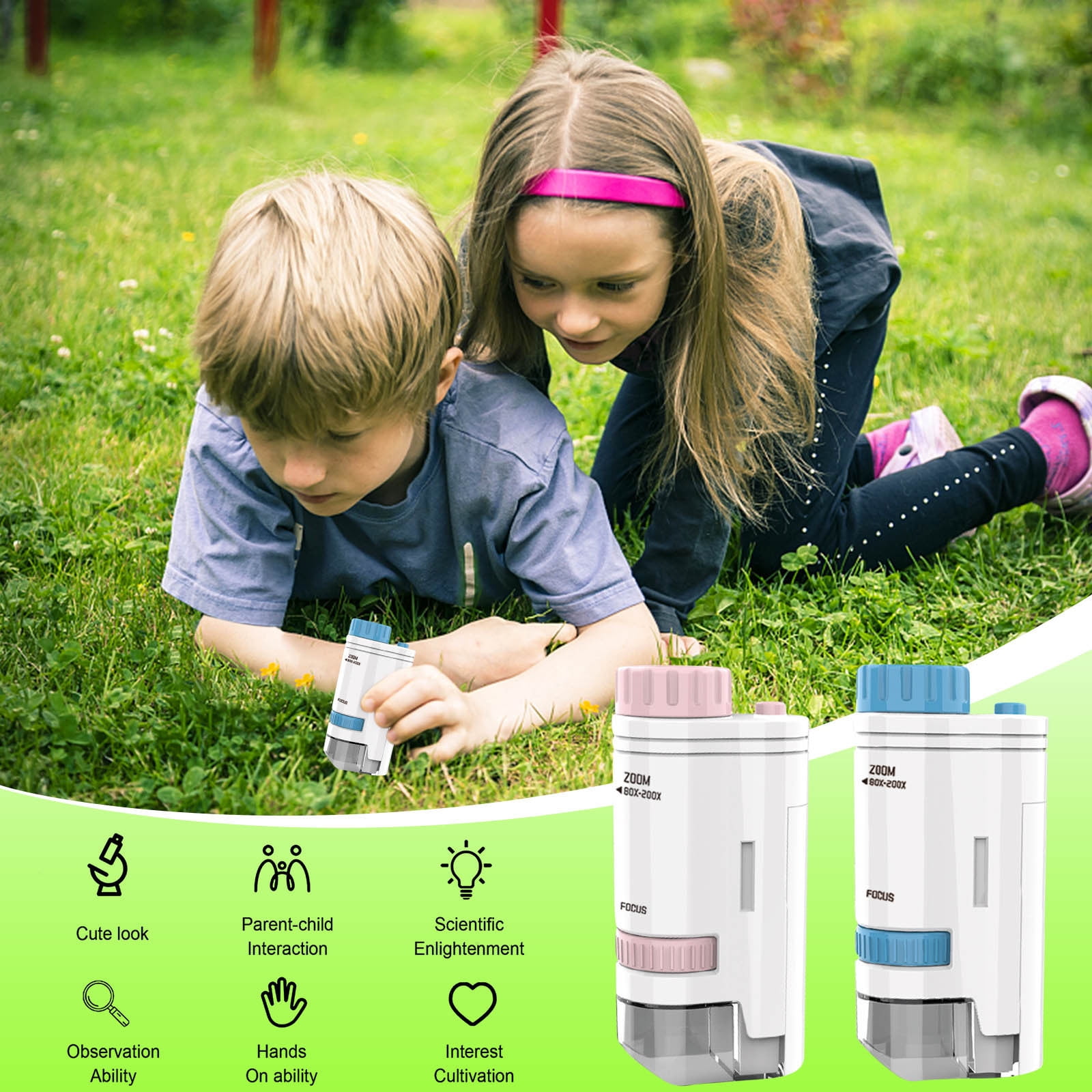 Xiying 200X Portable Microscope | Outdoor Handheld Science Exploration ...