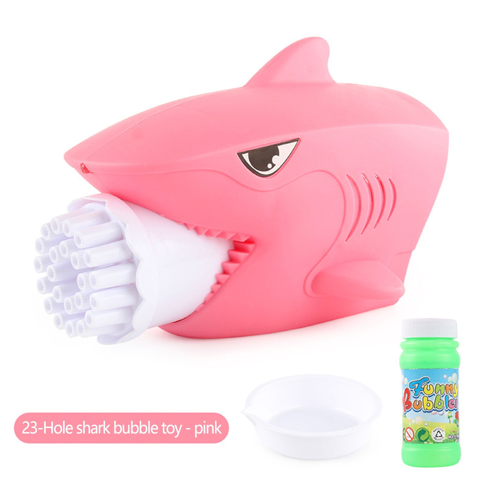 Xiying 23-Hole Bubble Machine With Led Lights | Handheld Fan ...
