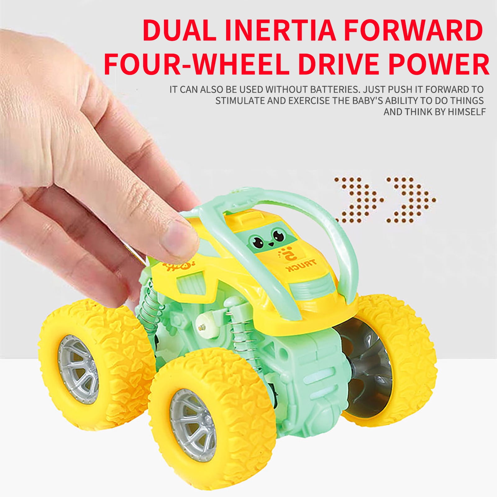 Xiying 4 Wheel Inertia Off-Road Stunt Dumper Toy | Battery-Free Pull ...
