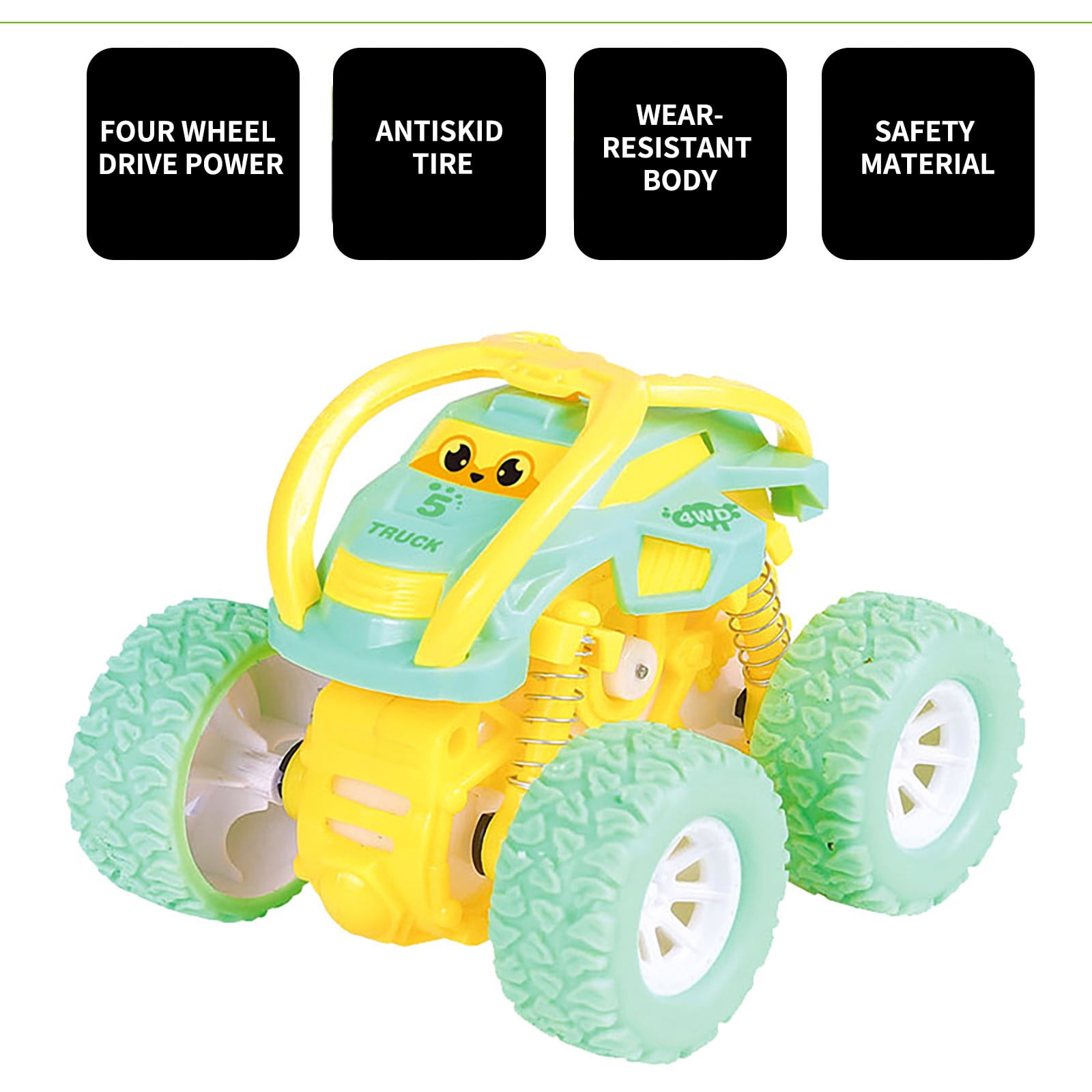 Xiying 4 Wheel Inertia Off-Road Stunt Dumper Toy | Battery-Free Pull ...