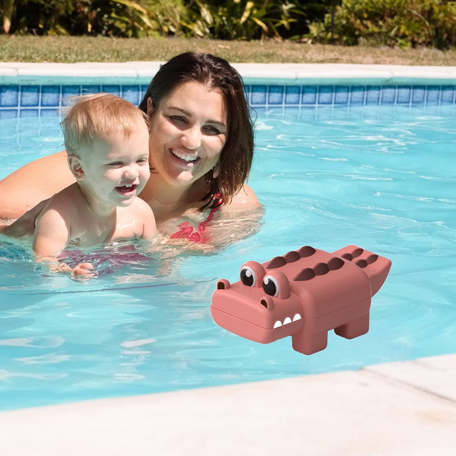 Xiying Baby Bath Floating Water Toy | Alligator Shape | Interactive Manual Rotation Toy ...