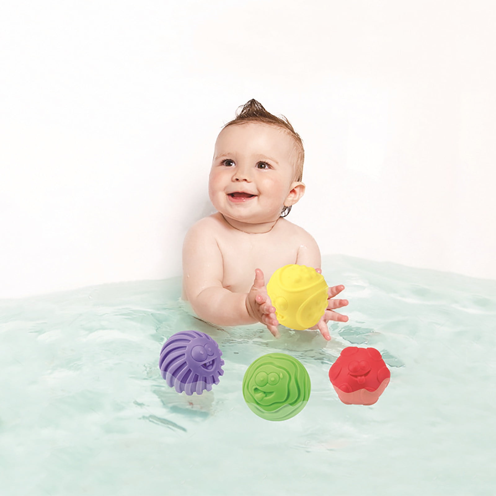 Xiying Baby Multi-Texture Tactile Sensory Balls | Soft Rubber Hand ...