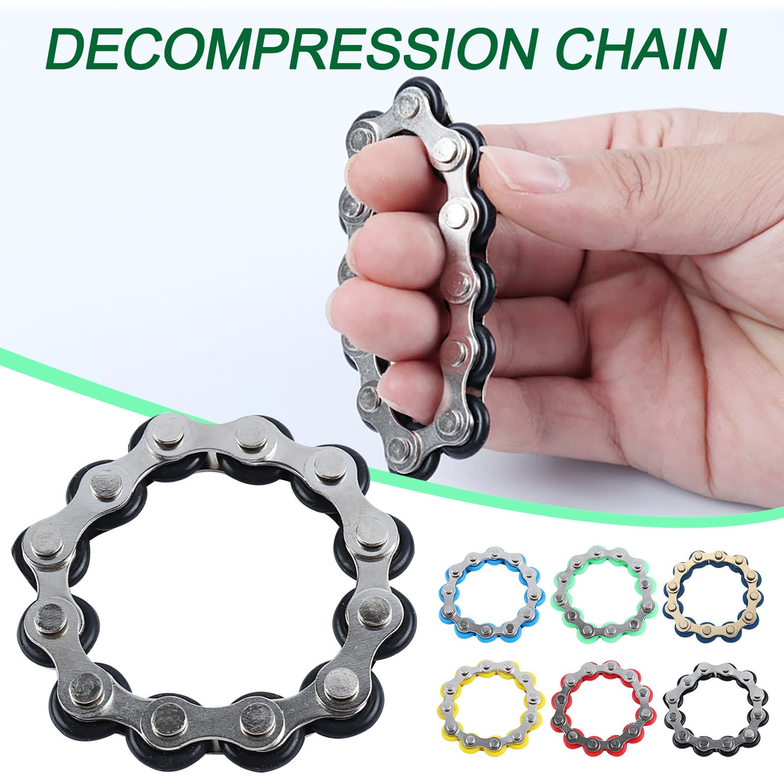 Xiying Bicycle Chain Stress Relief Fidget Toy | Anxiety & Adhd Focus ...