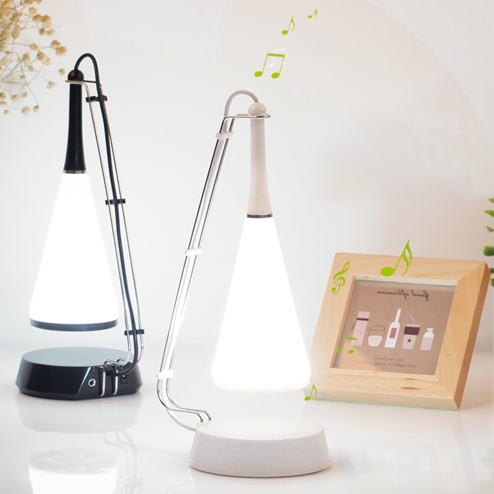 Xiying Bluetooth Speaker Table Lamp With Touch Control | Led Nightstand ...