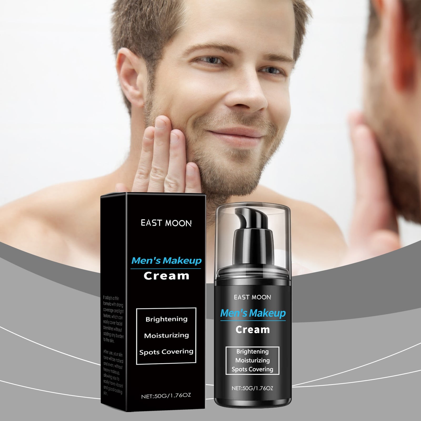 Xiying Cover up Makeup Waterproof, Men'S Brightening Moisturizing Spot ...