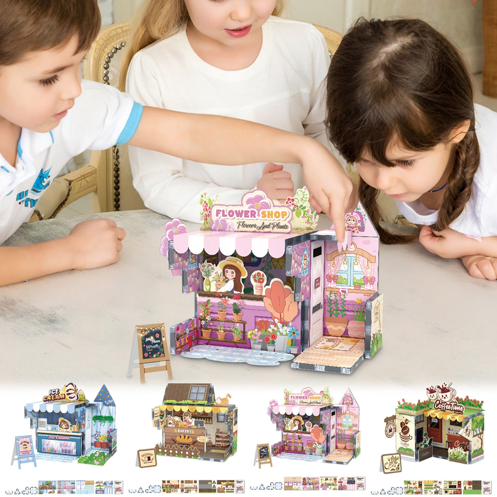 Xiying Creative Magnetic Street Scene Building Set | Educational Stem ...