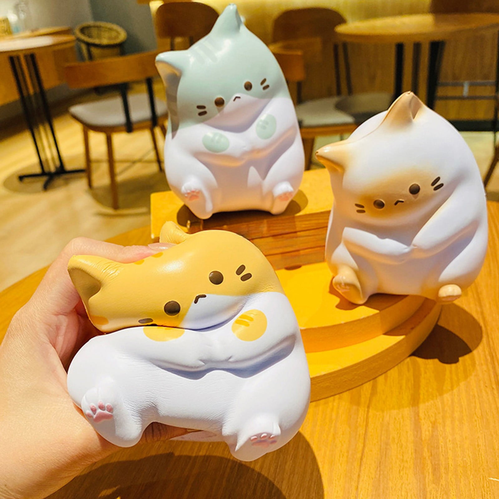 Xiying Cute Kitty Slow Bounce Kneading Stress Relief Tool | Desktop ...