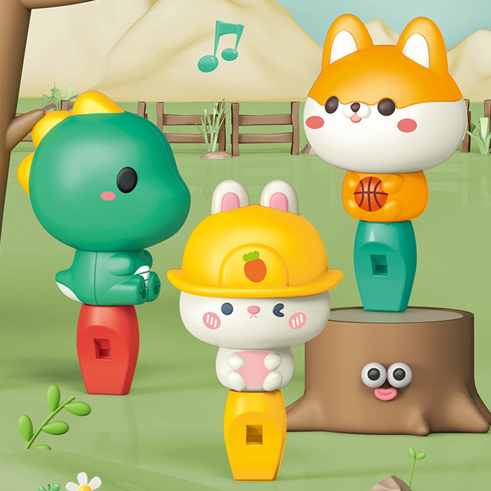 Xiying Cute Plastic Whistles With Lanyard | Fun Trumpet Toy For Early ...