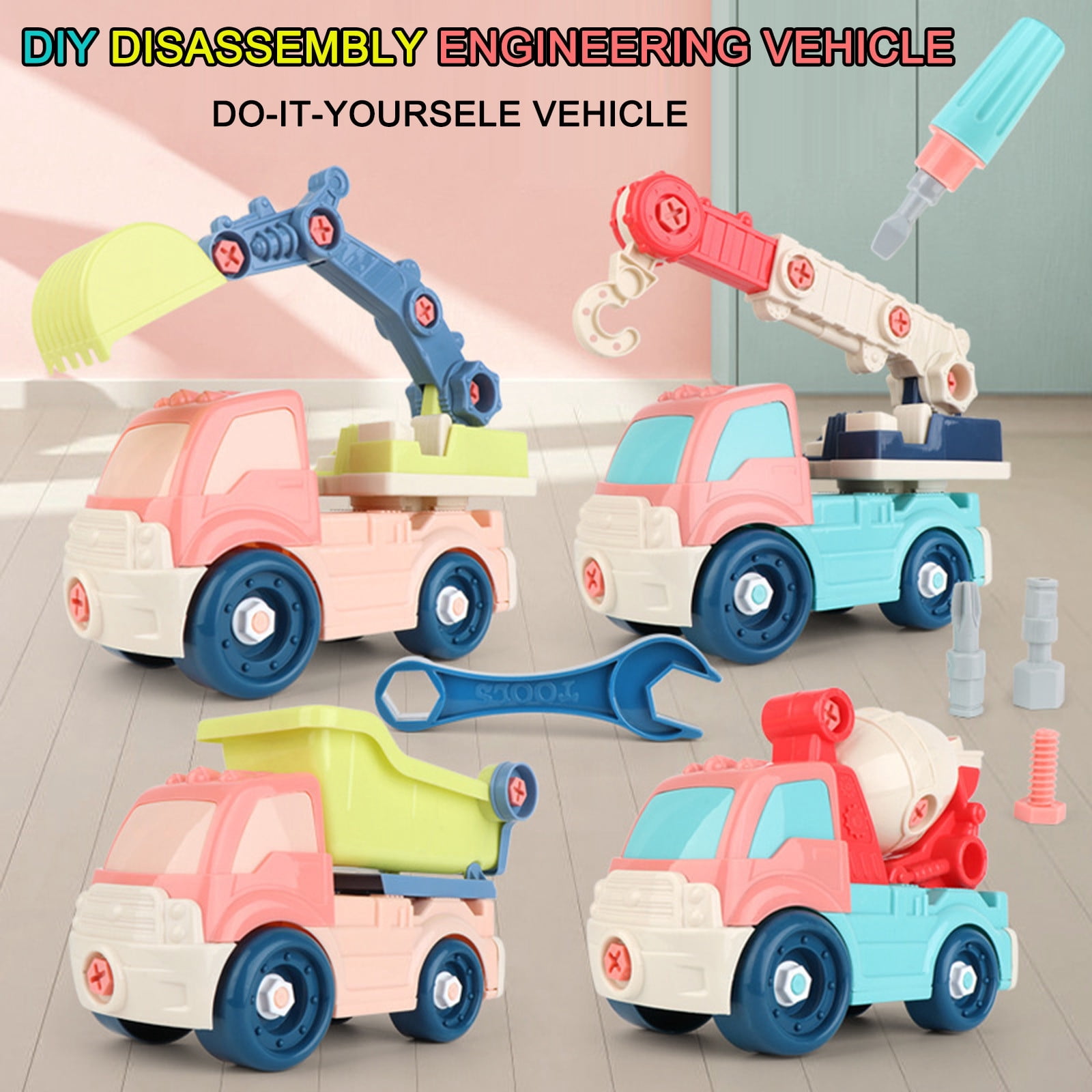 Xiying Detachable Assembly Excavator Truck Toy | Educational Building ...