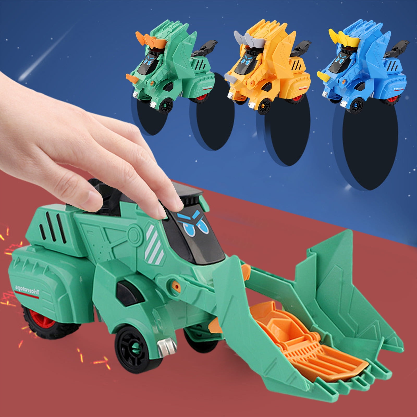 Xiying Dinosaur Transformation Car Toy | Engineering Vehicle With Realistic Design | Indoor ...