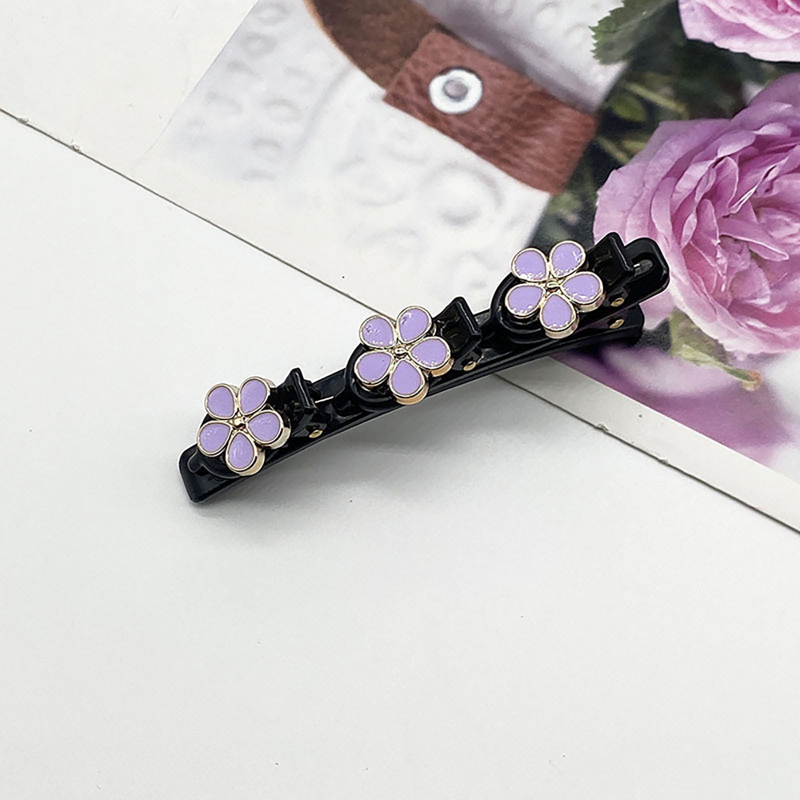 Xiying Double Clip Hairpin For Forehead Bangs & Side Hair | Resin ...