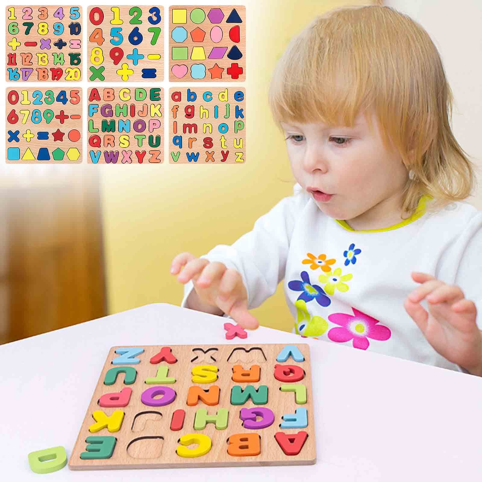 Xiying Early Education Building Blocks | Letter Number Shape Matching ...