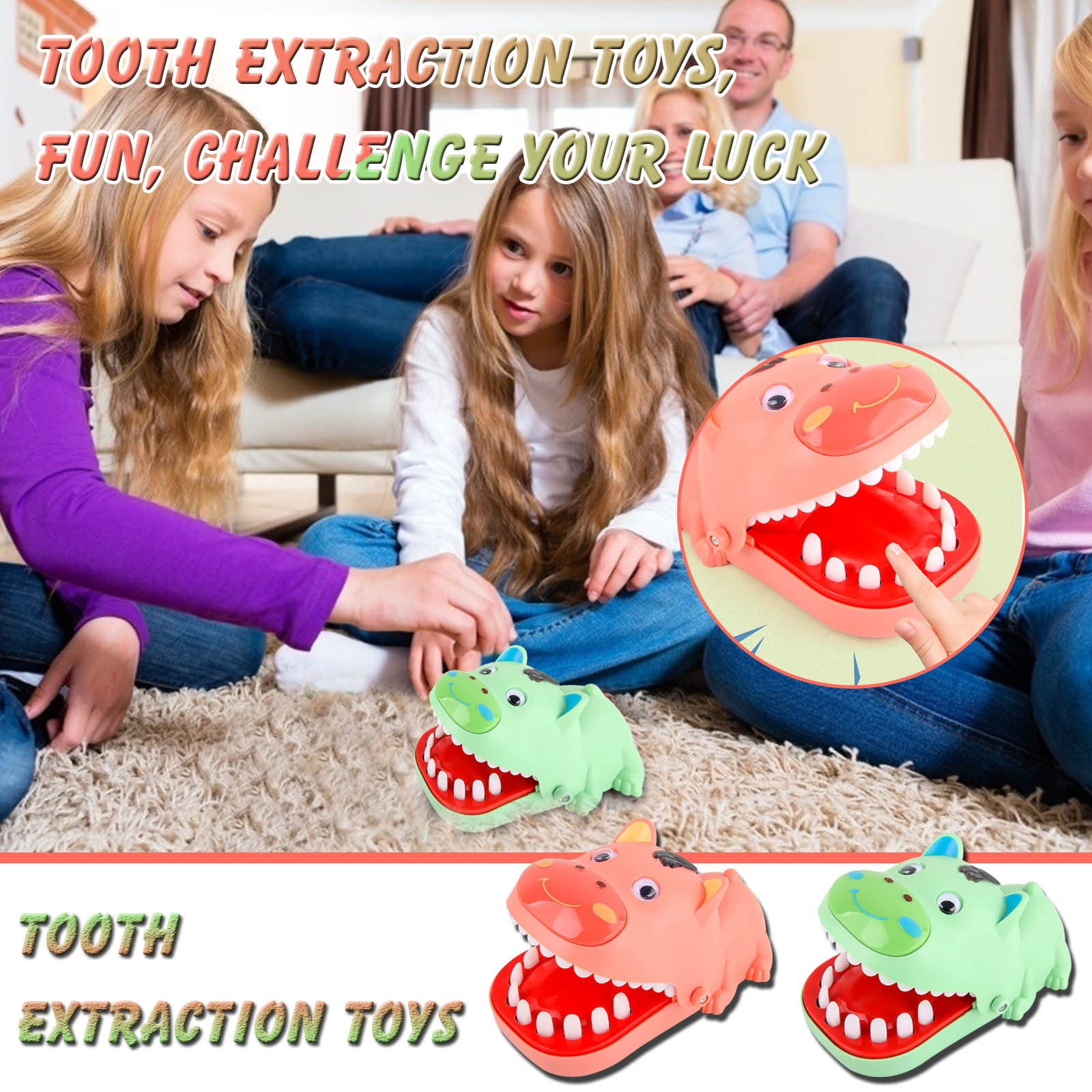Xiying Funny Biting Finger Toy Teeth Game | Stress Relief Desk Toy ...