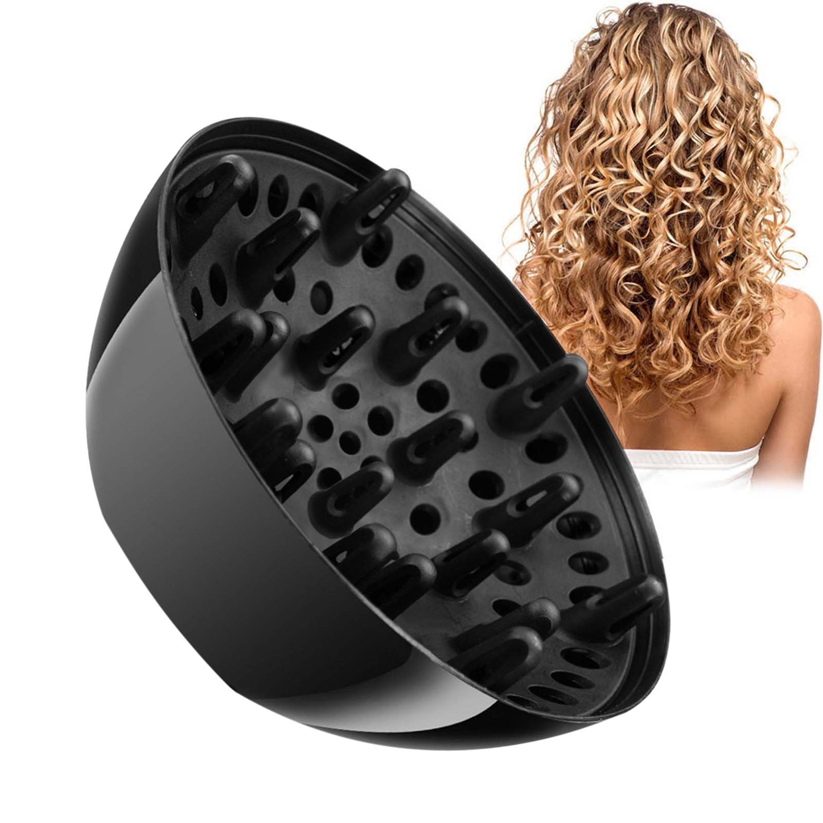 Xiying Hair Diffuser Attachment For Blow Dryers | Salon-Quality Styling For Curly Hair | Frizz ...
