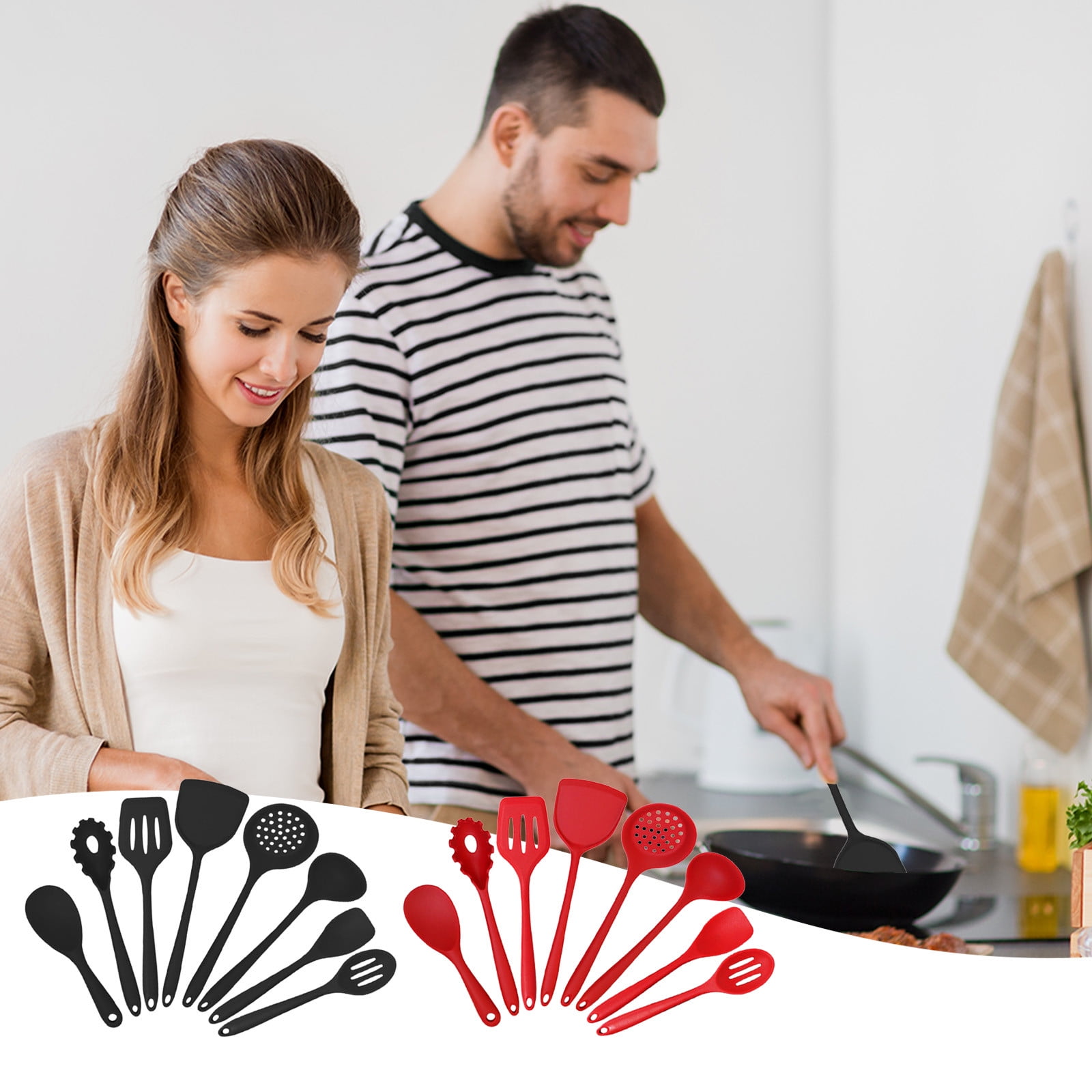 Xiying High Temperature Nylon Kitchen Utensil Set Non-Stick Pot Spoon ...