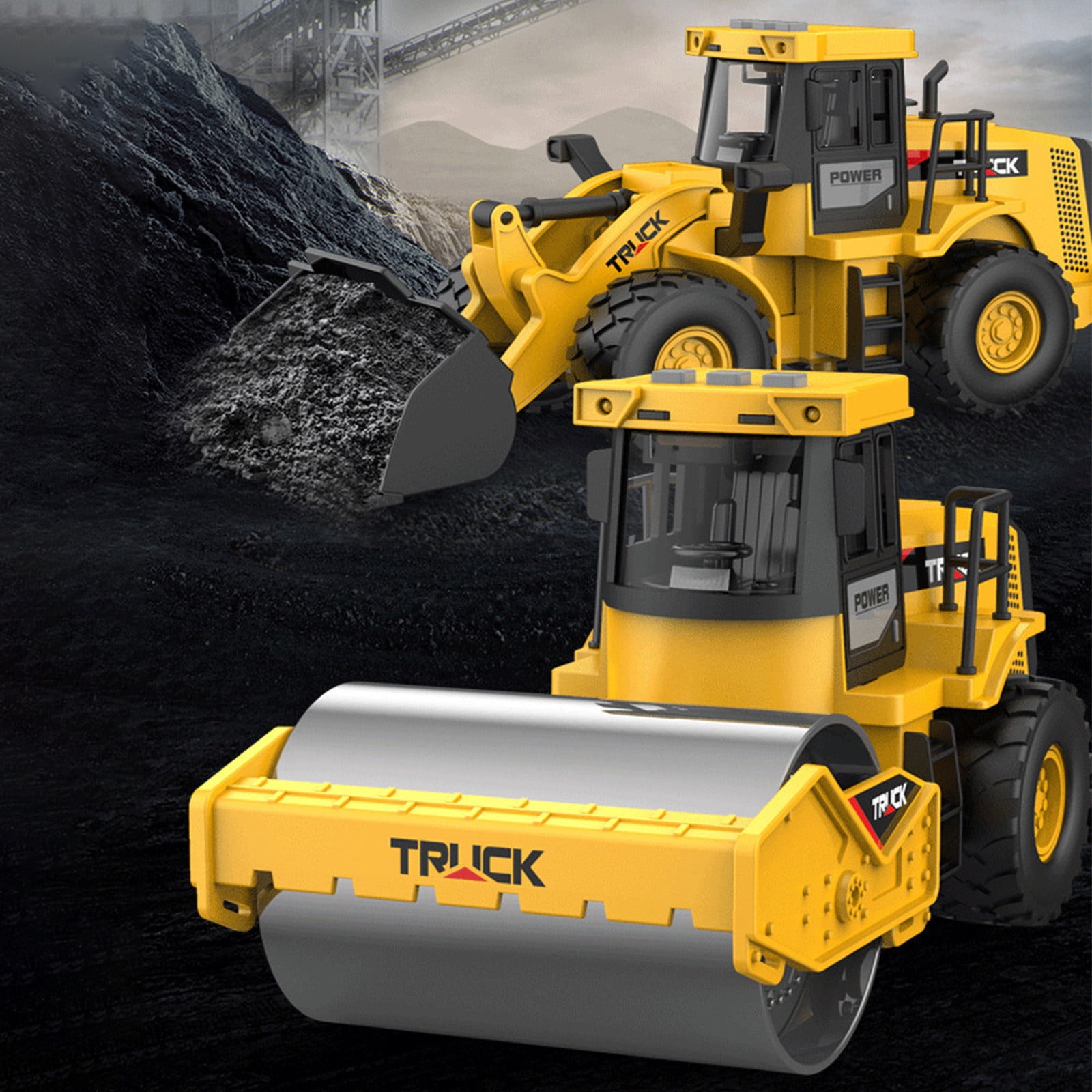 Xiying Large Roller Excavator Bulldozer Forklift Toy | Construction ...