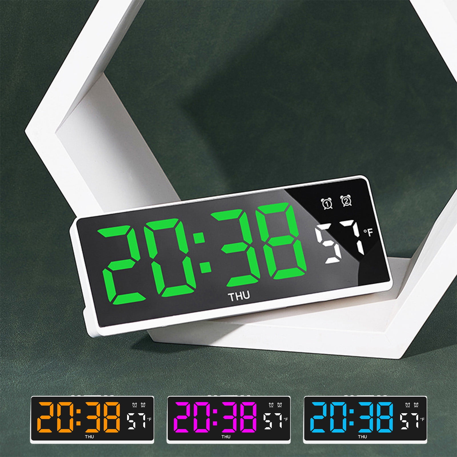 Xiying Led Alarm Clock With Temperature Display | Multi-Function ...