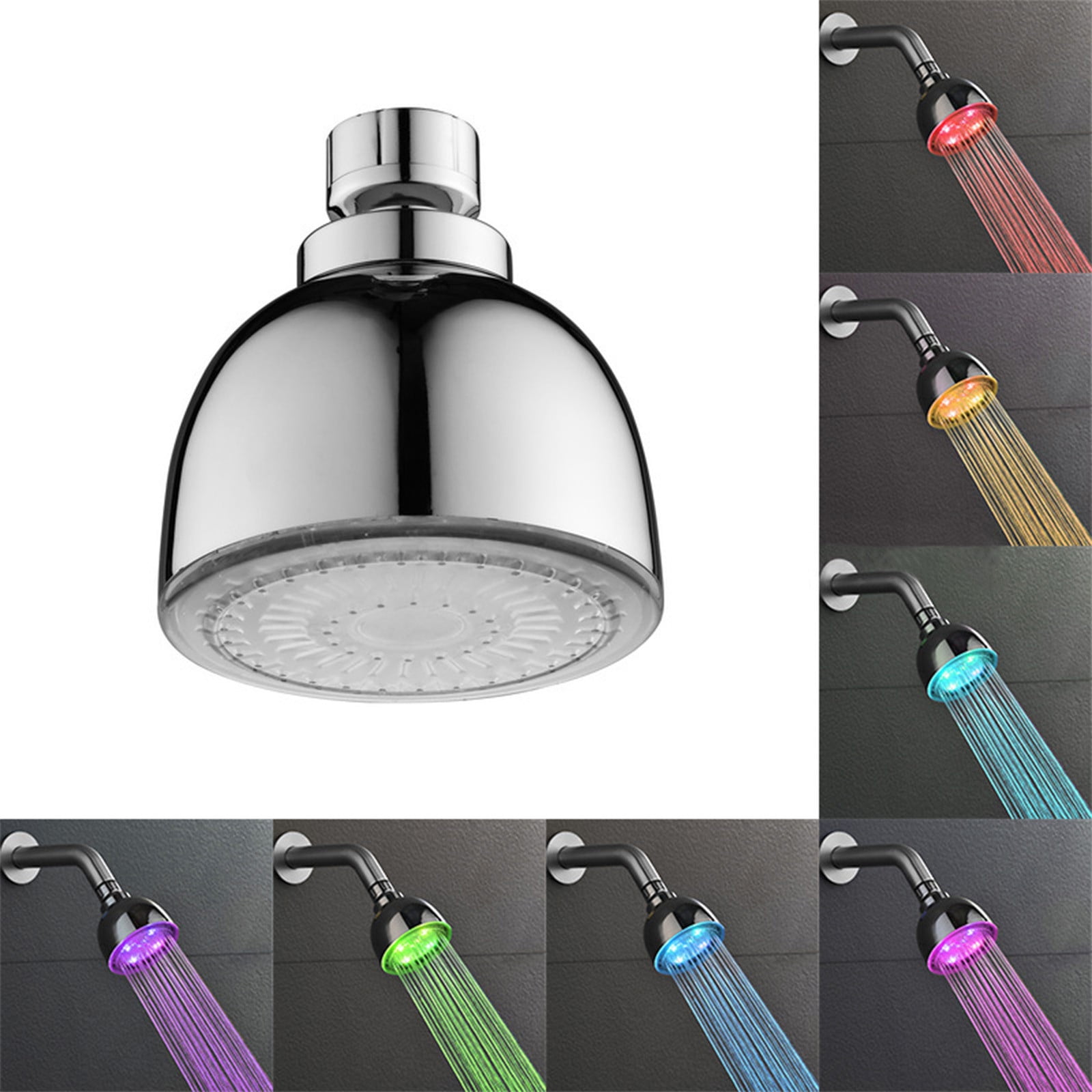 Xiying Led Color Changing Shower Head | Water Saving Handheld Spray ...