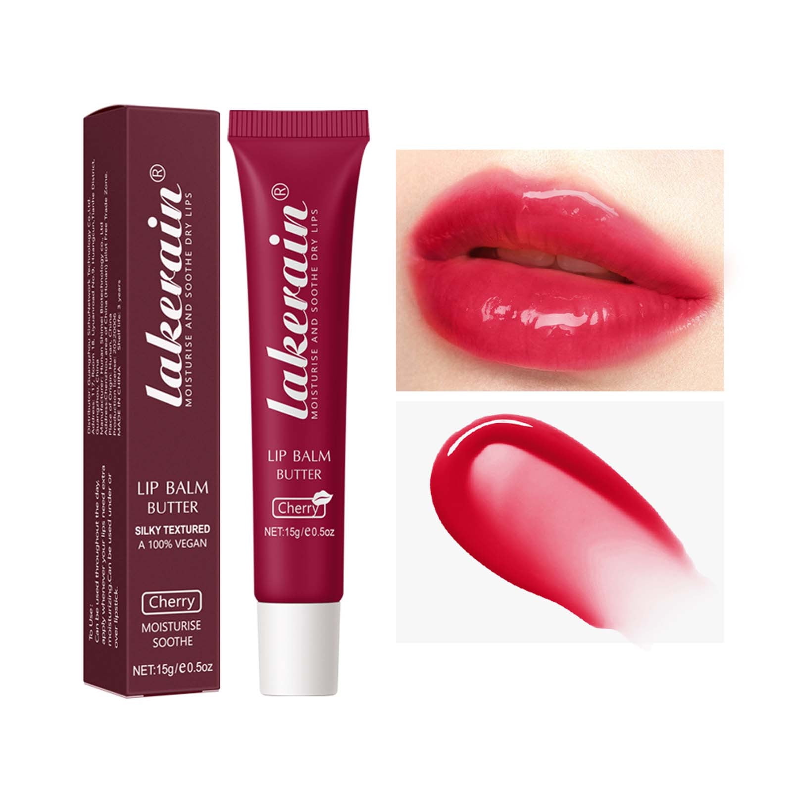 Xiying Lip Gloss, Butter Lip Balm Hydrating Repairing Moisturizing ...