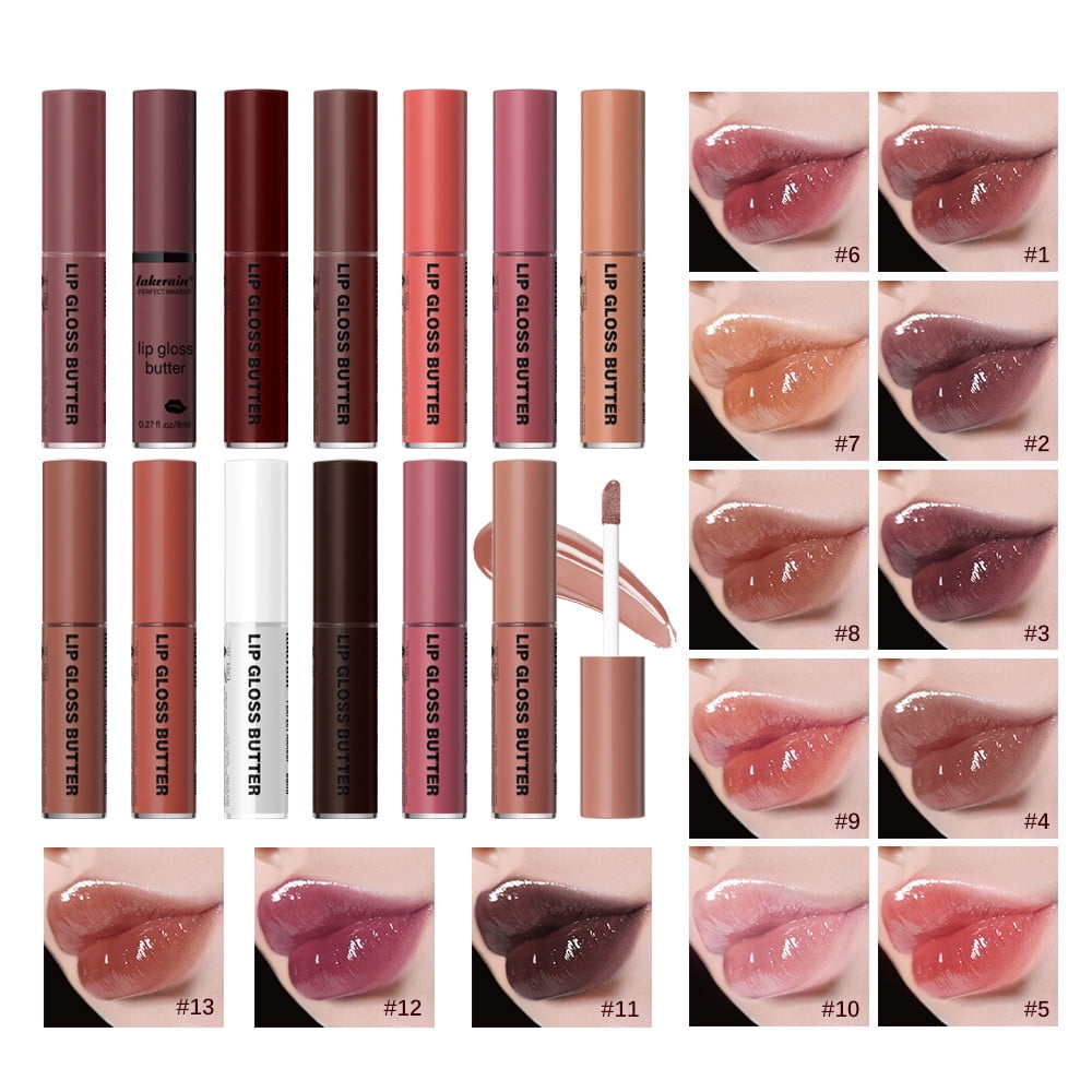 Xiying Lipstick Set, Butter Gloss Lipstick Moisturizing Water Glazed ...