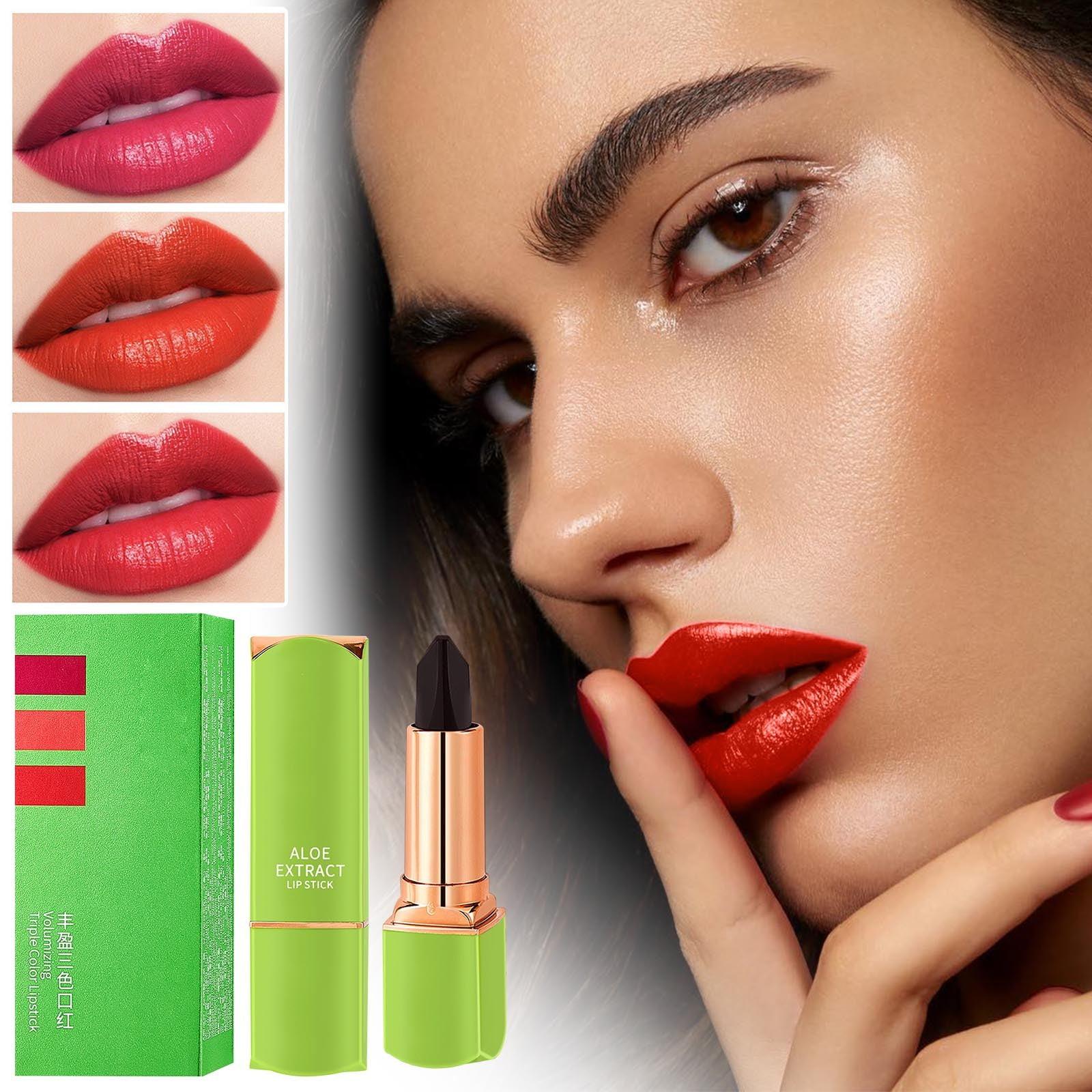 Xiying Lipstick Set for Women, 3D Gradient Lipstick Gloss Long-Lasting ...