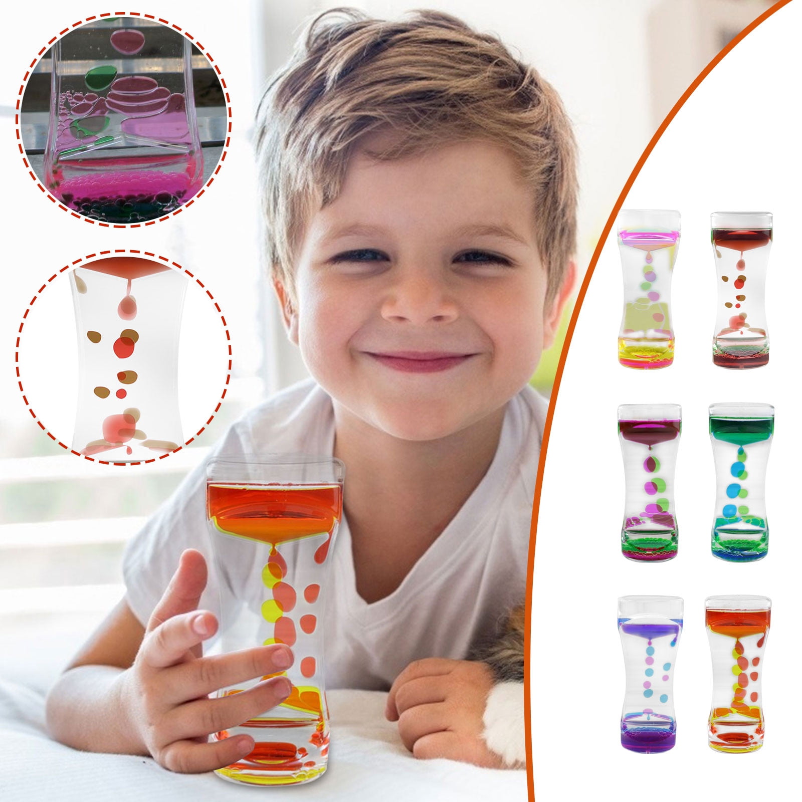 Xiying Liquid Motion Bubbler Timer | Stress Relief Sensory Toy | 100Ml ...