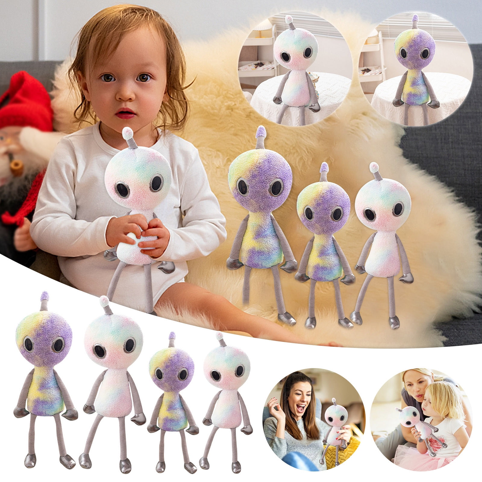 Xiying Long-Legged Alien Plush Doll Toy | Birthday Gift For Boys And ...