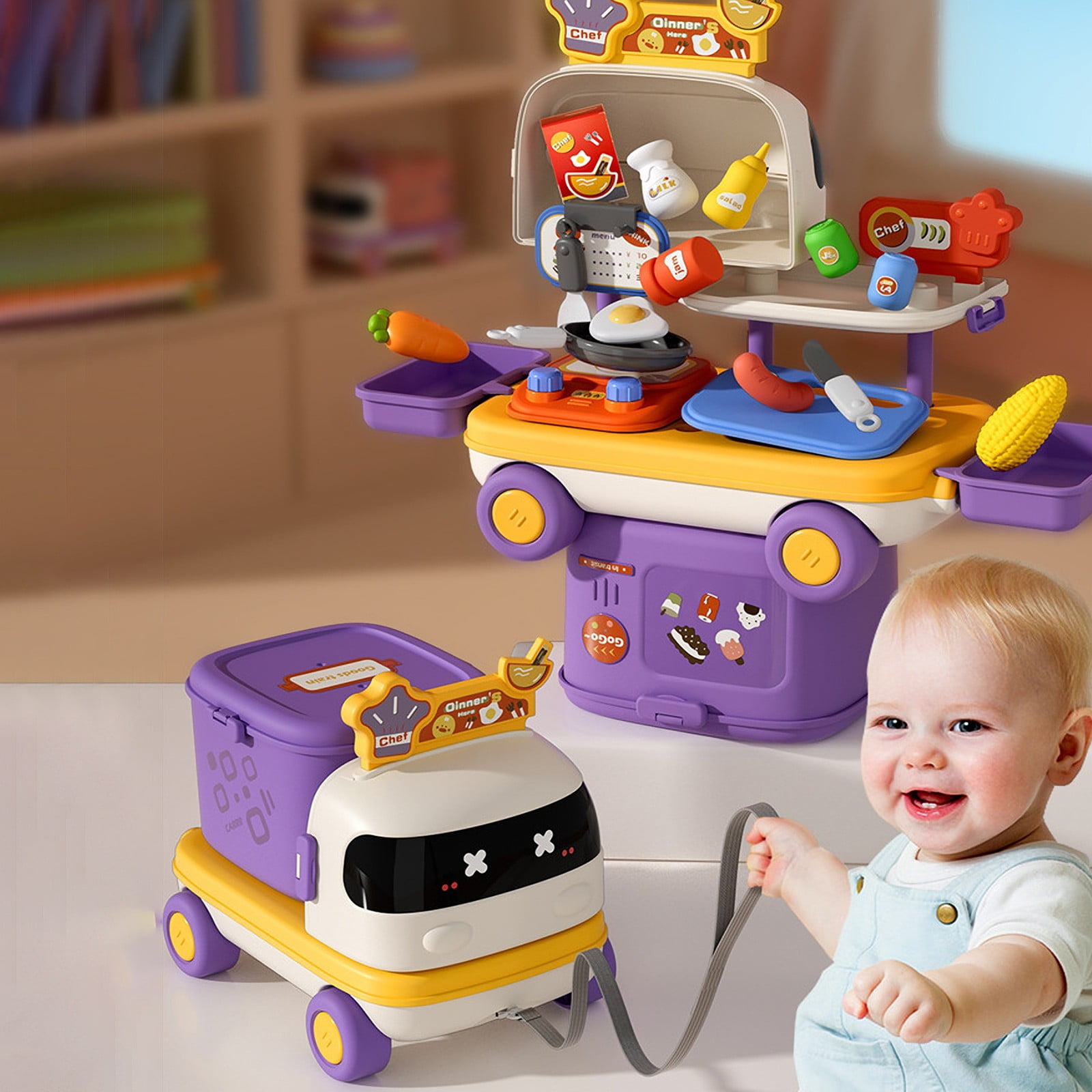 Xiying Mini Kitchen Pretend Play Set | Multifunctional Toy With Stove ...