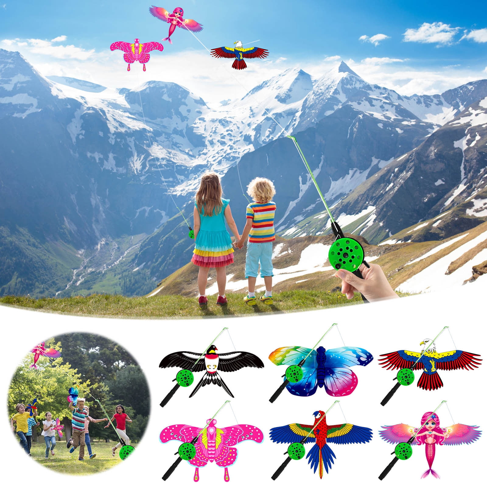 Xiying Miniature Dynamic Kite With Fishing Reel | Outdoor & Indoor ...