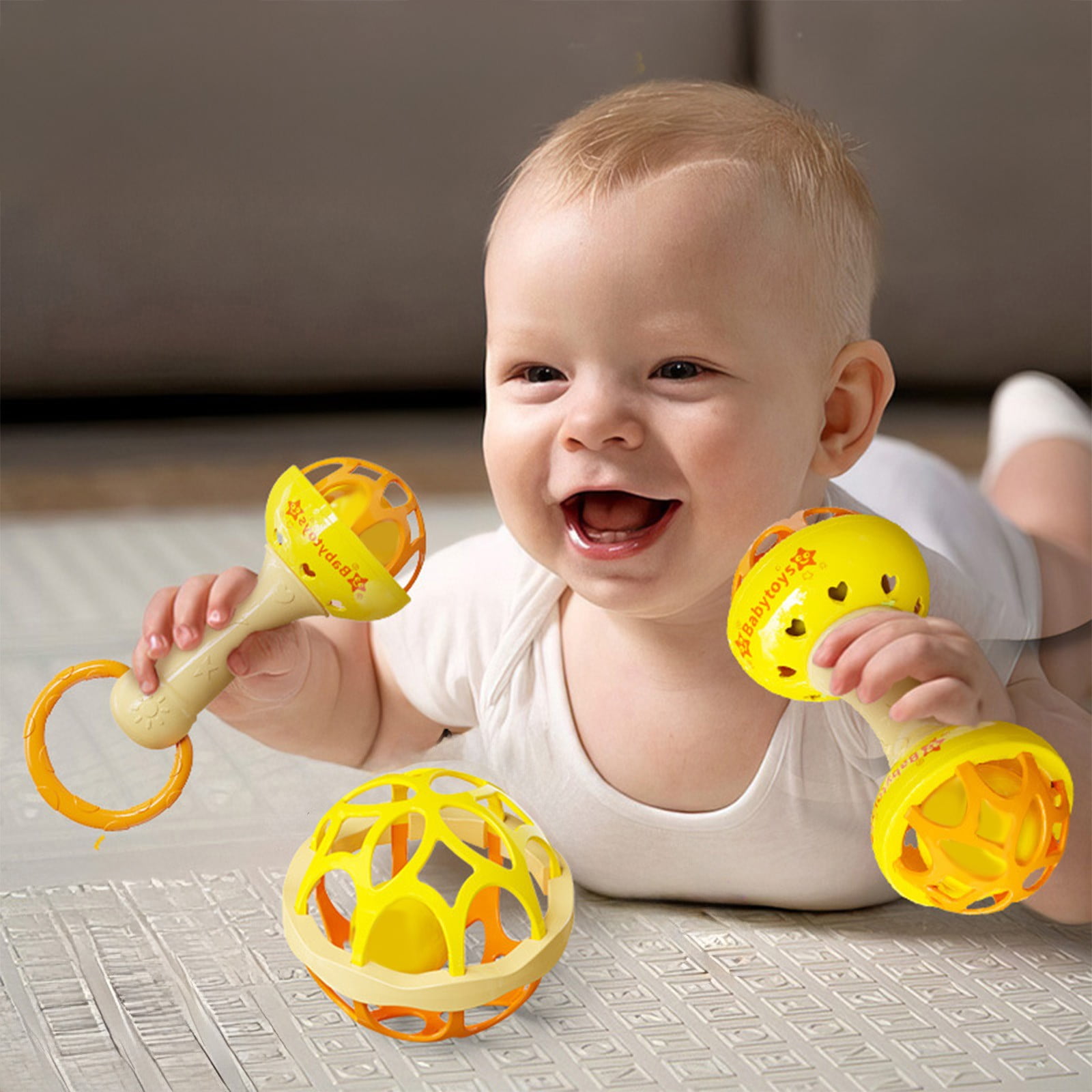 Xiying Newborn Baby Rattle Toy | 0-12 Months | Soothing & Teething ...