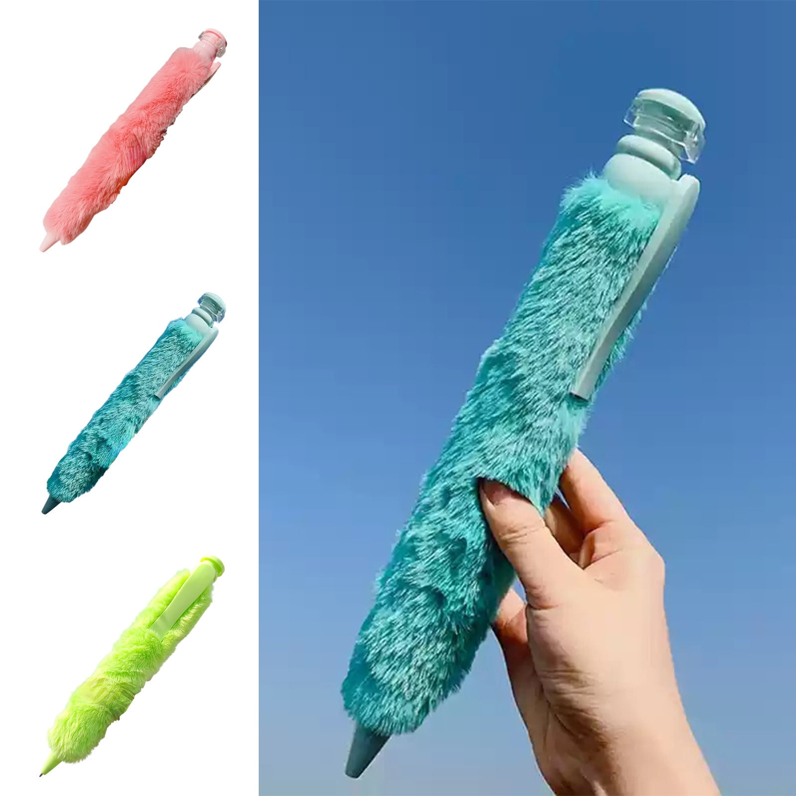 Xiying Oversized Plush Ballpoint Pen With Short Villi Tail | Tactile ...