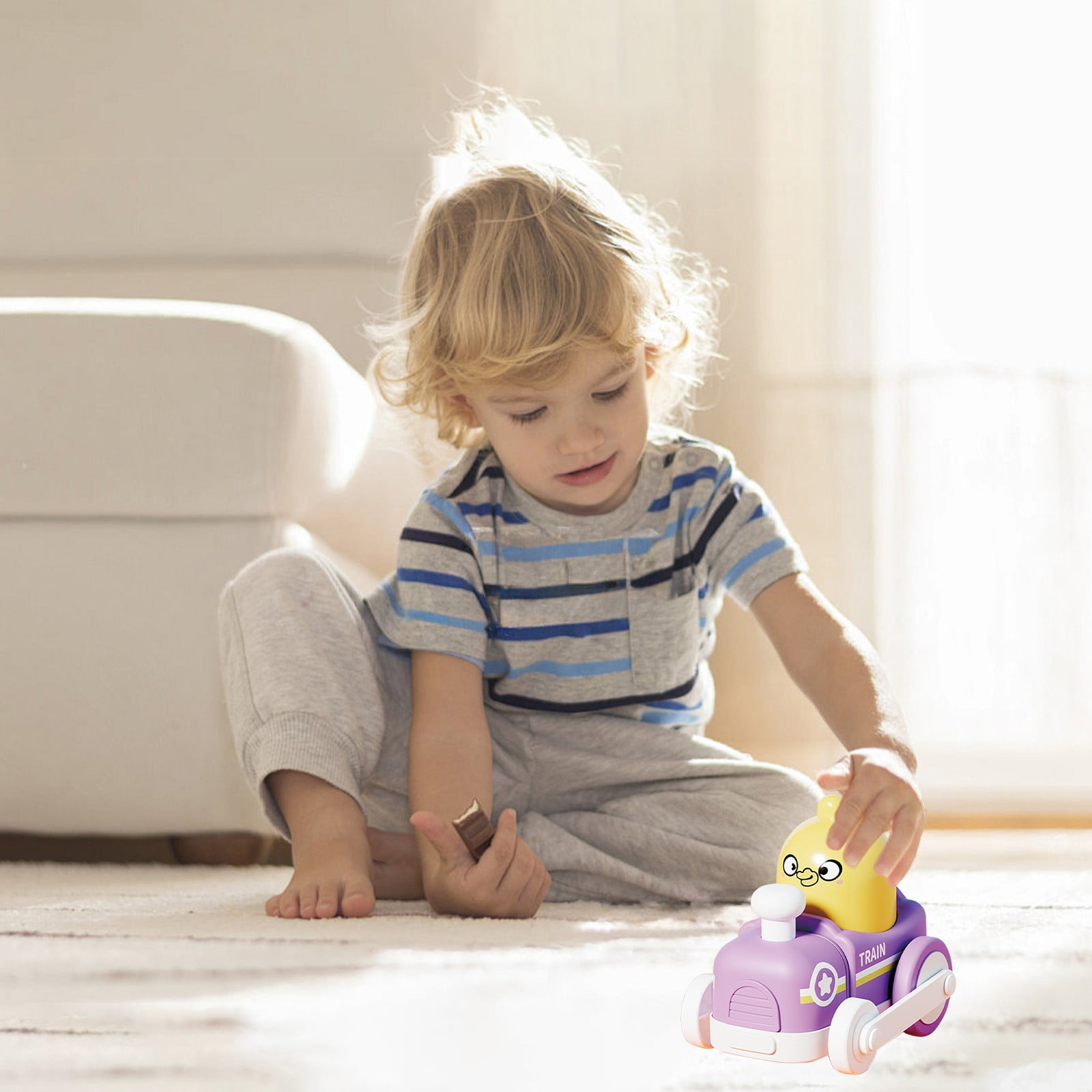 Xiying Push And Go Toy Car | Interactive Beads | Encourages Crawling ...