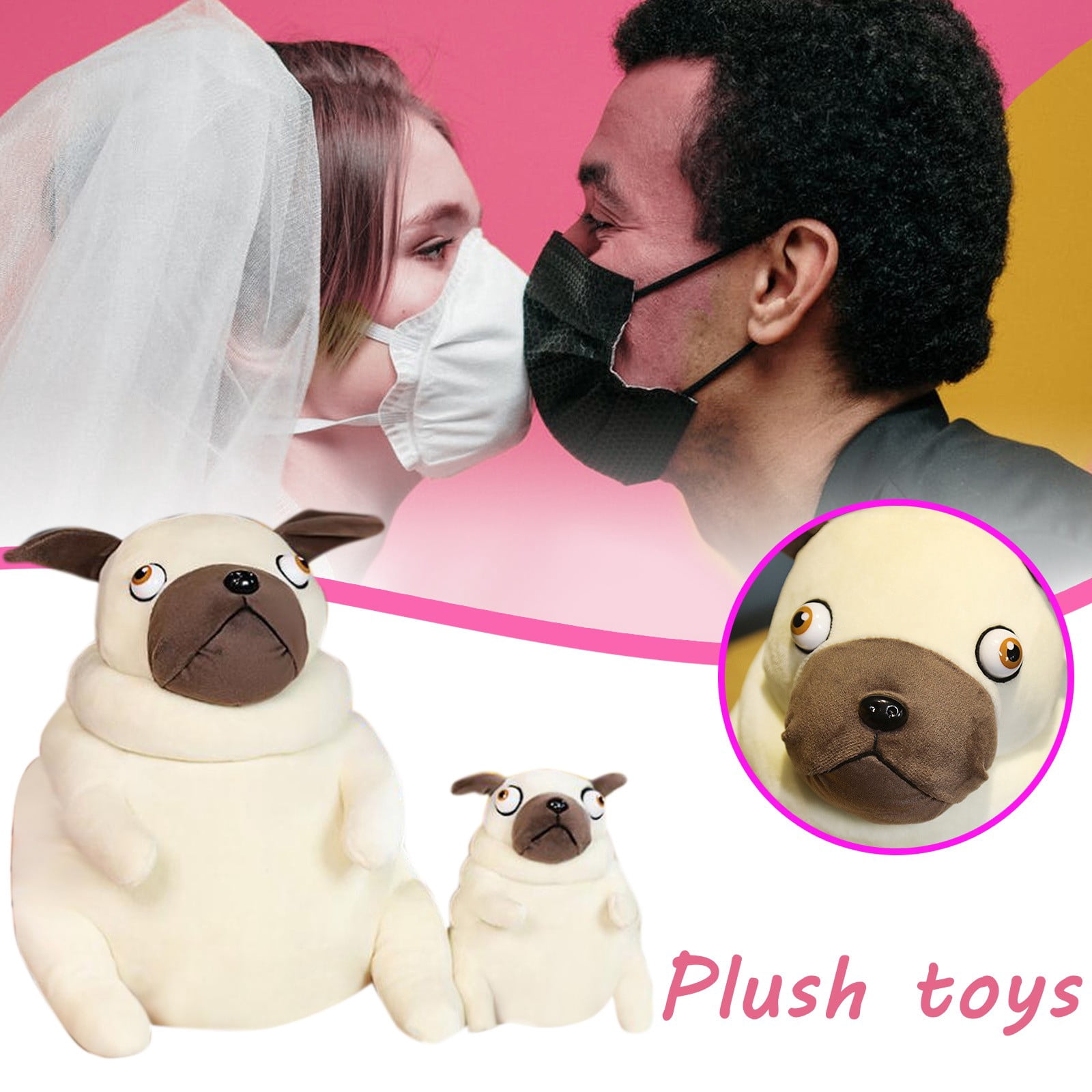 Xiying Realistic Soft Stuffed Animal Plush Toy | Furry Dog Plushie ...