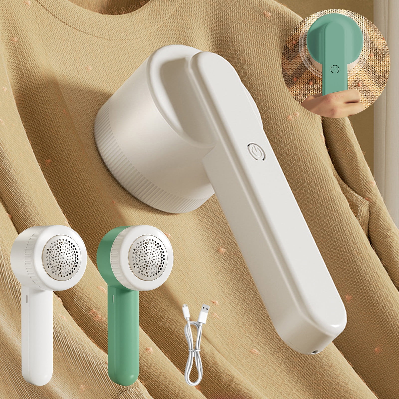 Xiying Rechargeable Fabric Shaver | 6 Stainless Steel Blades | Lint ...