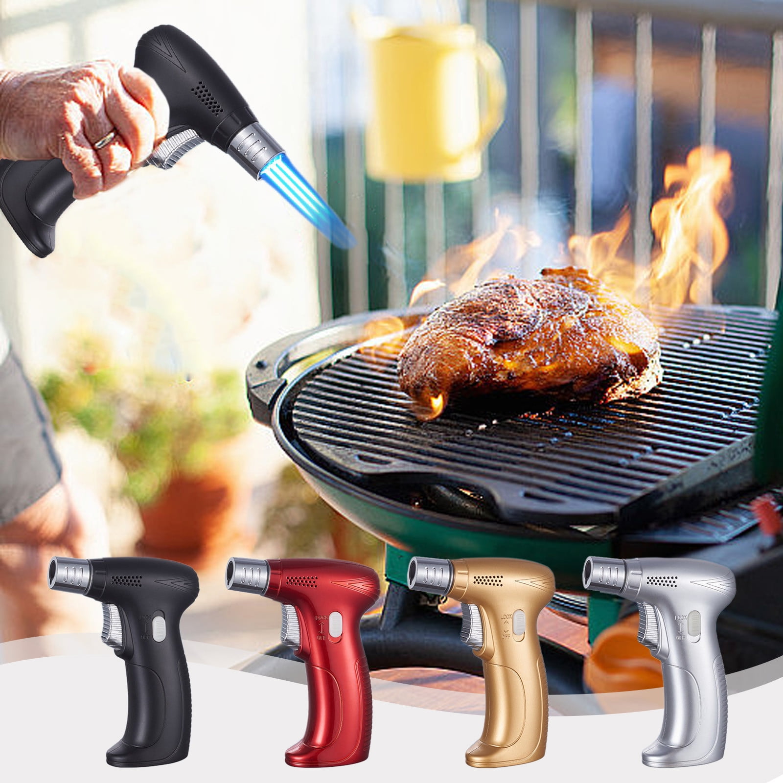 Xiying Refillable Butane Torch Lighter | Adjustable Flame | Safe Lock ...