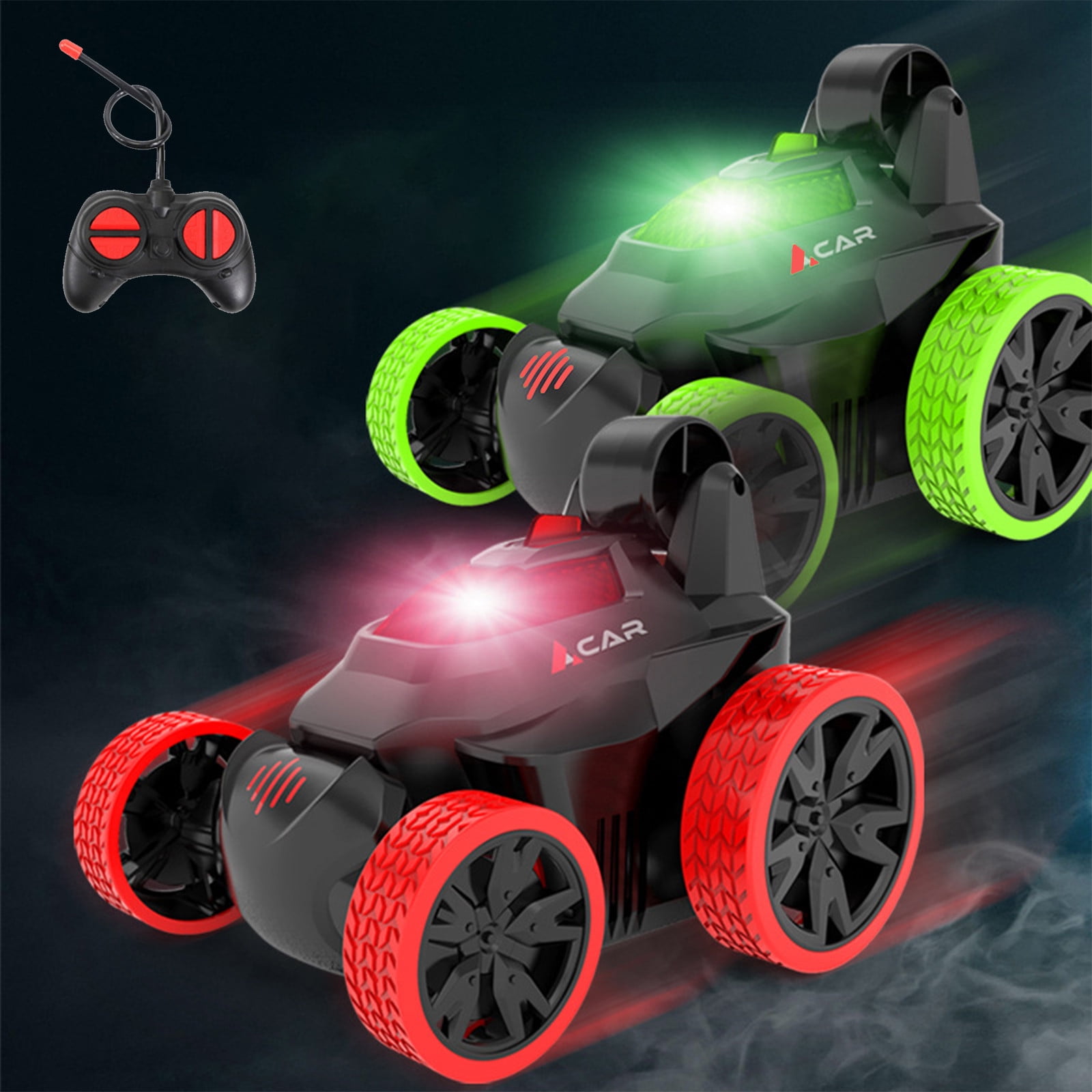 Xiying Remote Control Stunt Car | 360° Flip & Roll | Music & Lights ...