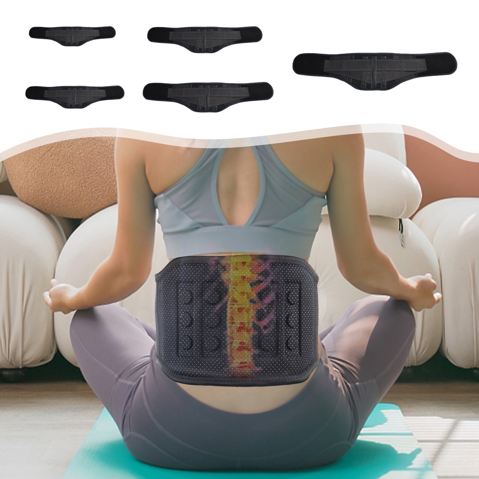 Xiying Self-Heating Magnetic Waist Support Belt | Lower Back Pain ...