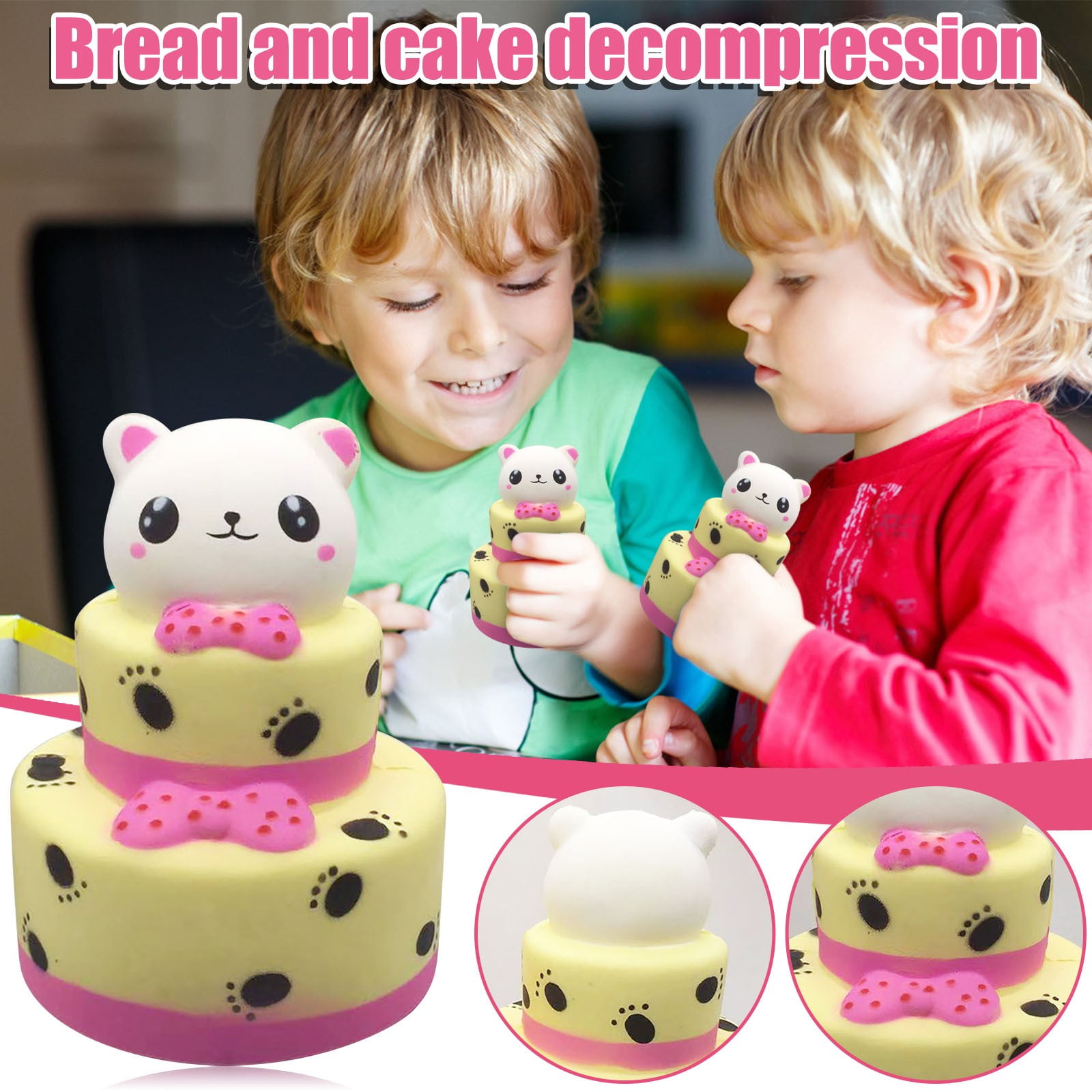 Xiying Slow Simulation Cute Bread Cake Decompression Toy | Stress ...