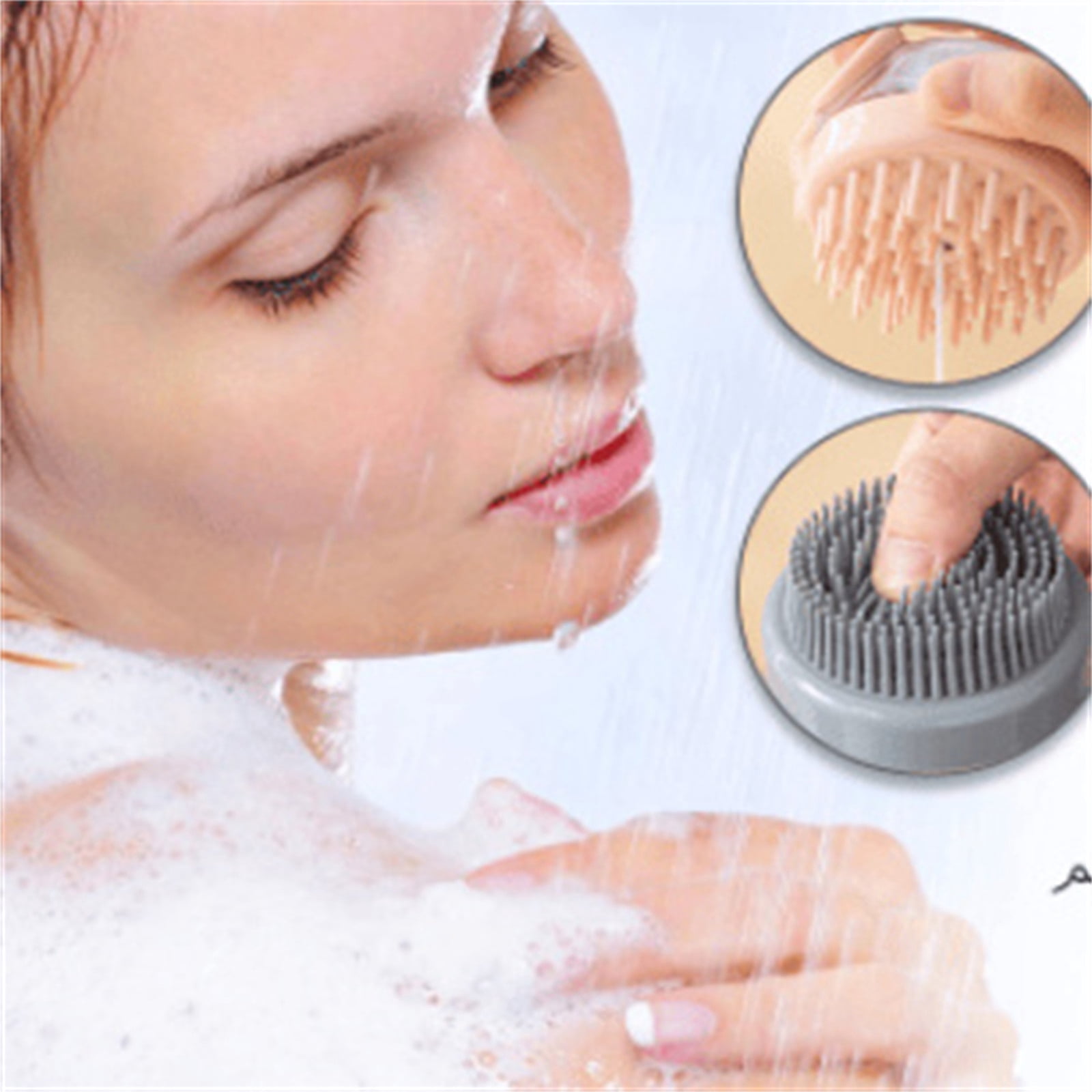 Xiying Soft Silicone Shampoo & Scalp Massage Brush | Gentle Hair Care ...