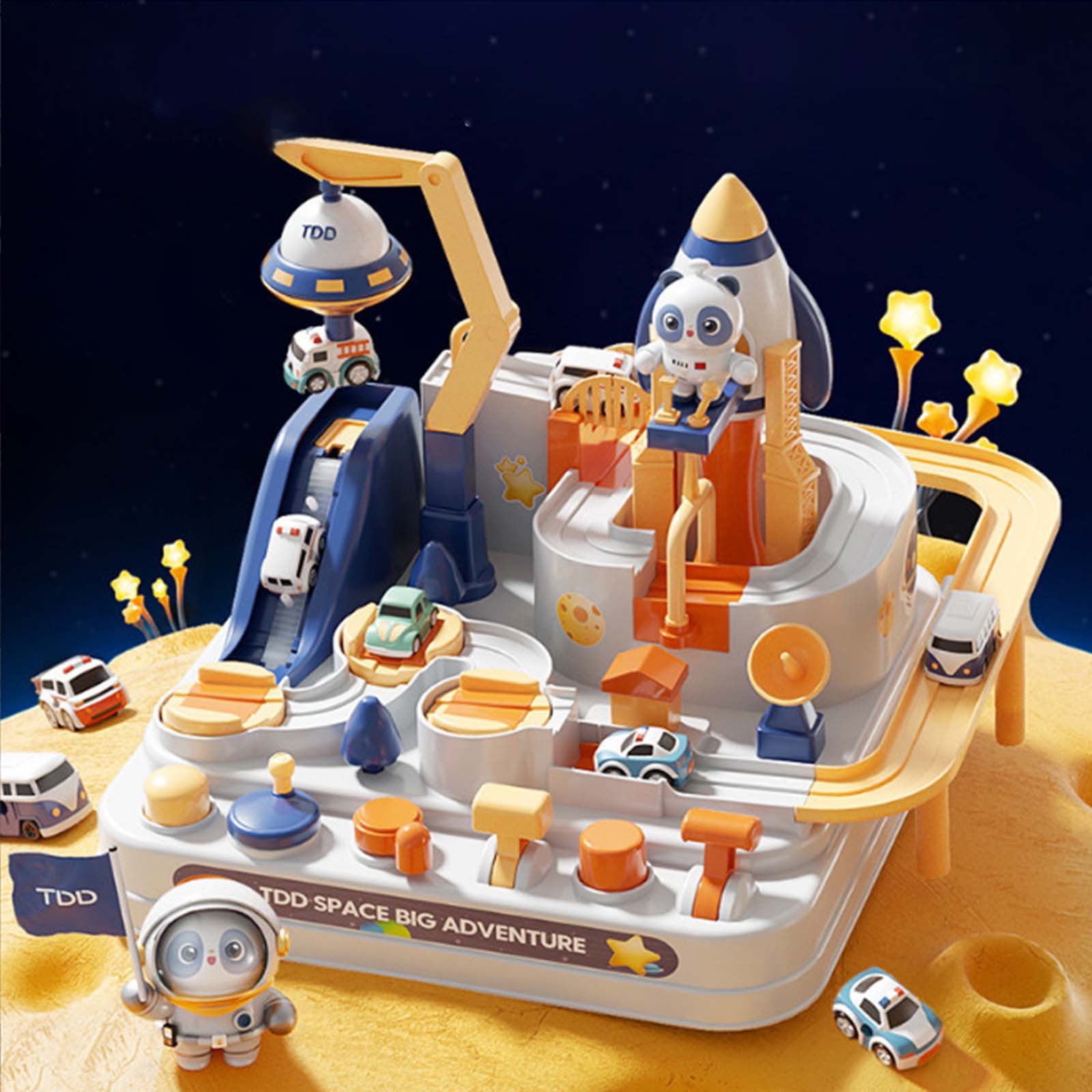 Xiying Space Theme Mechanical Interactive Car Track Racing Toy ...