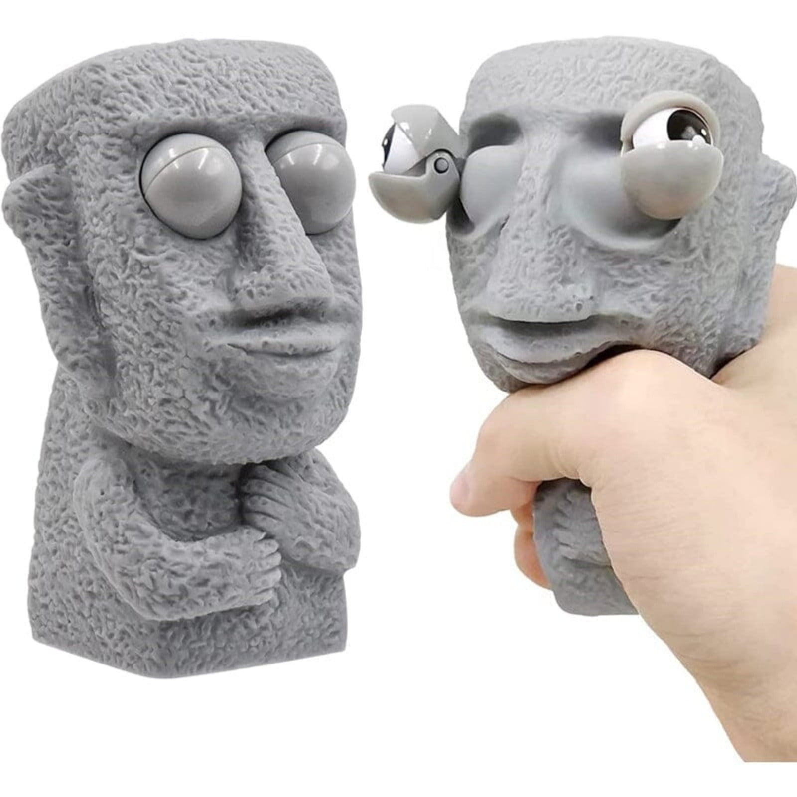 Xiying Squeeze Eye Stress Relief Toy | Moai Statue Figure | Creative ...
