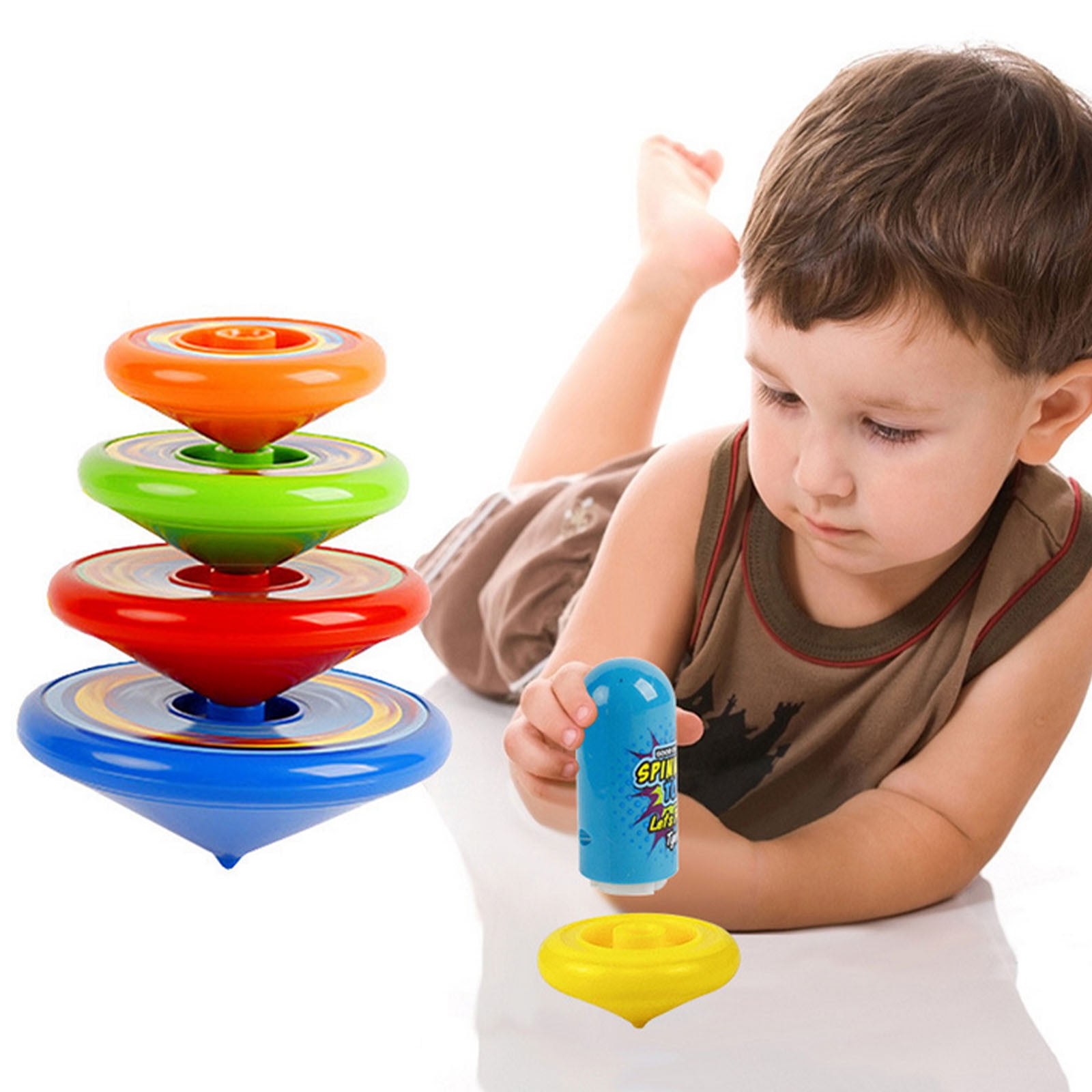 Xiying Stacking Gyroscope Toy Set | Rotating Overlapping Toys | 5 ...