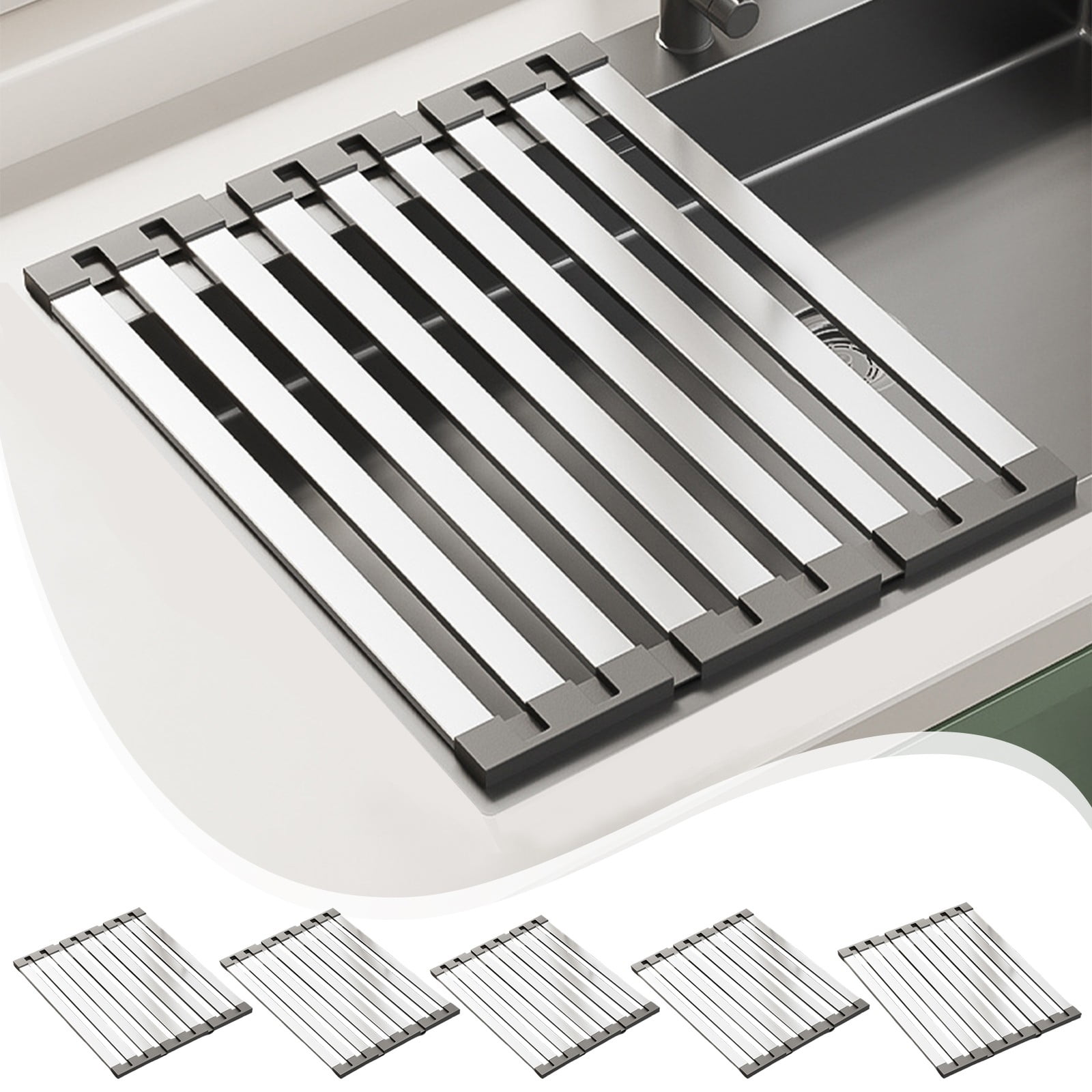Xiying Stainless Steel Kitchen Sink Drainage Rack | Foldable ...