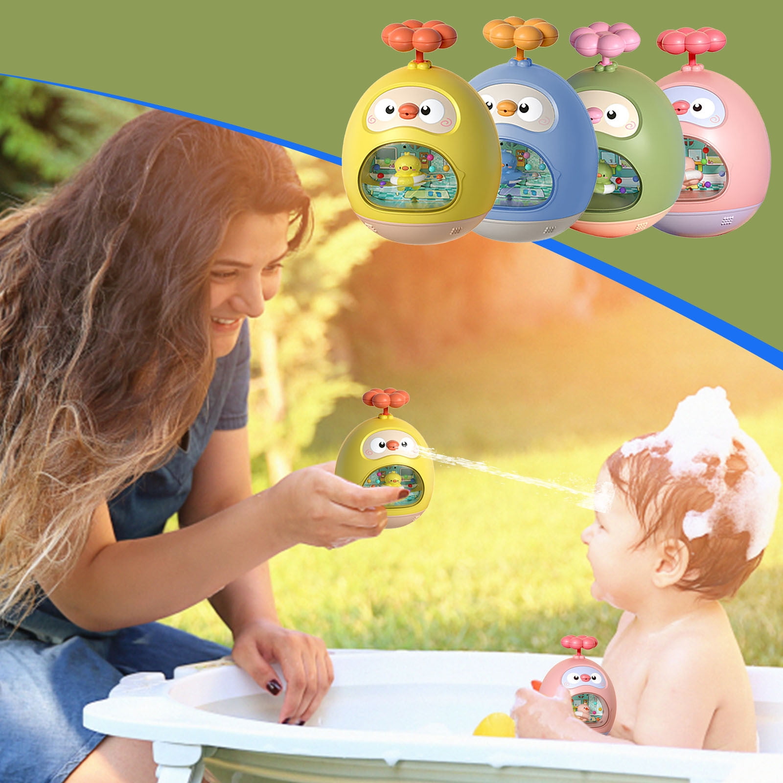 Xiying Water & Land Tumbler Toy | Baby Bath & Playtime Fun | Novel 360° Rocking Design | Suit ...