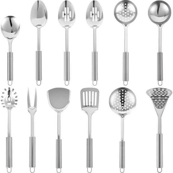 Stainless Steel Kitchen Utensils with Vacuum Ergonomic Handle for Home ...