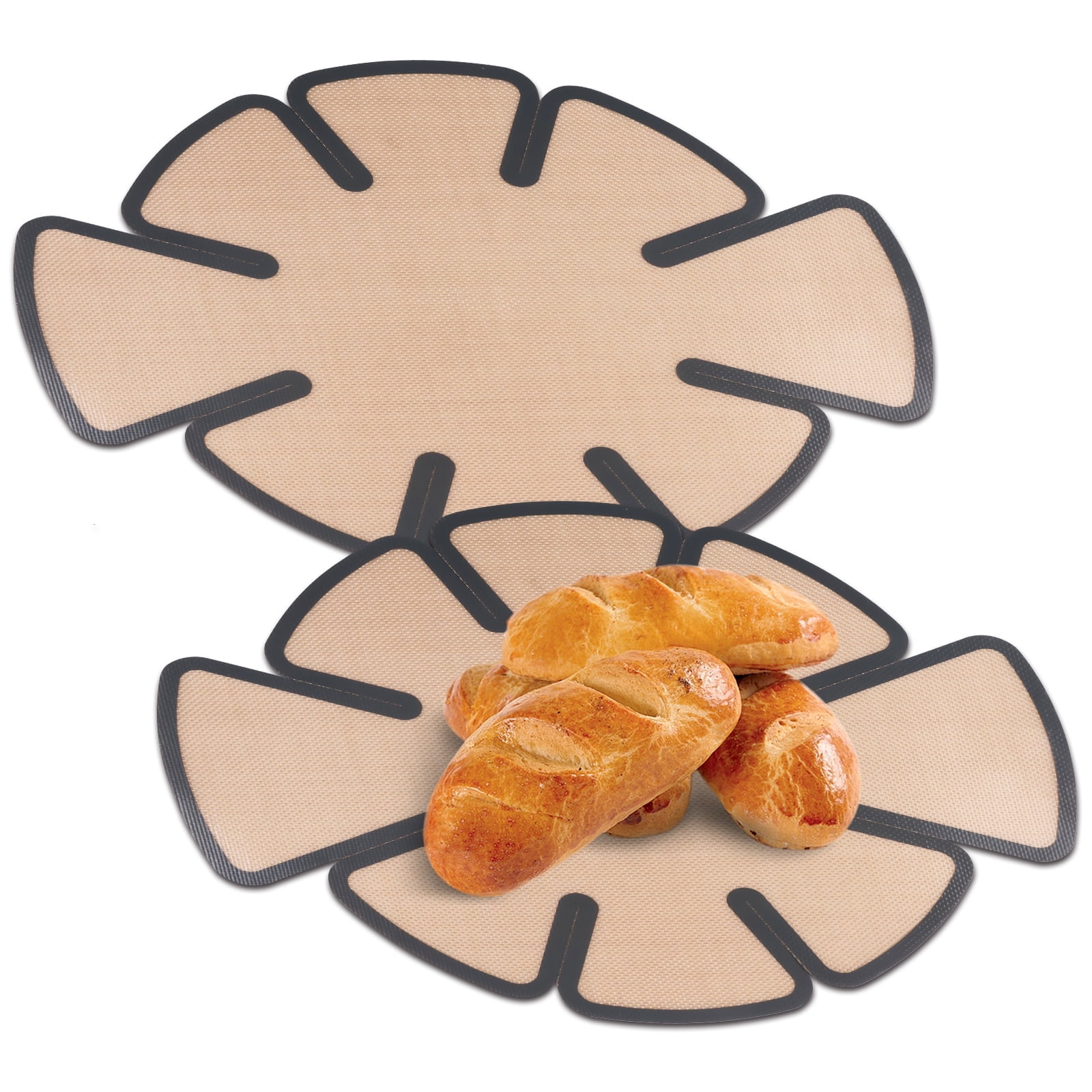 Xiyztok 2Pcs Silicone Bread Loaf Pan Liner Reusable Bread Baking Mat ...