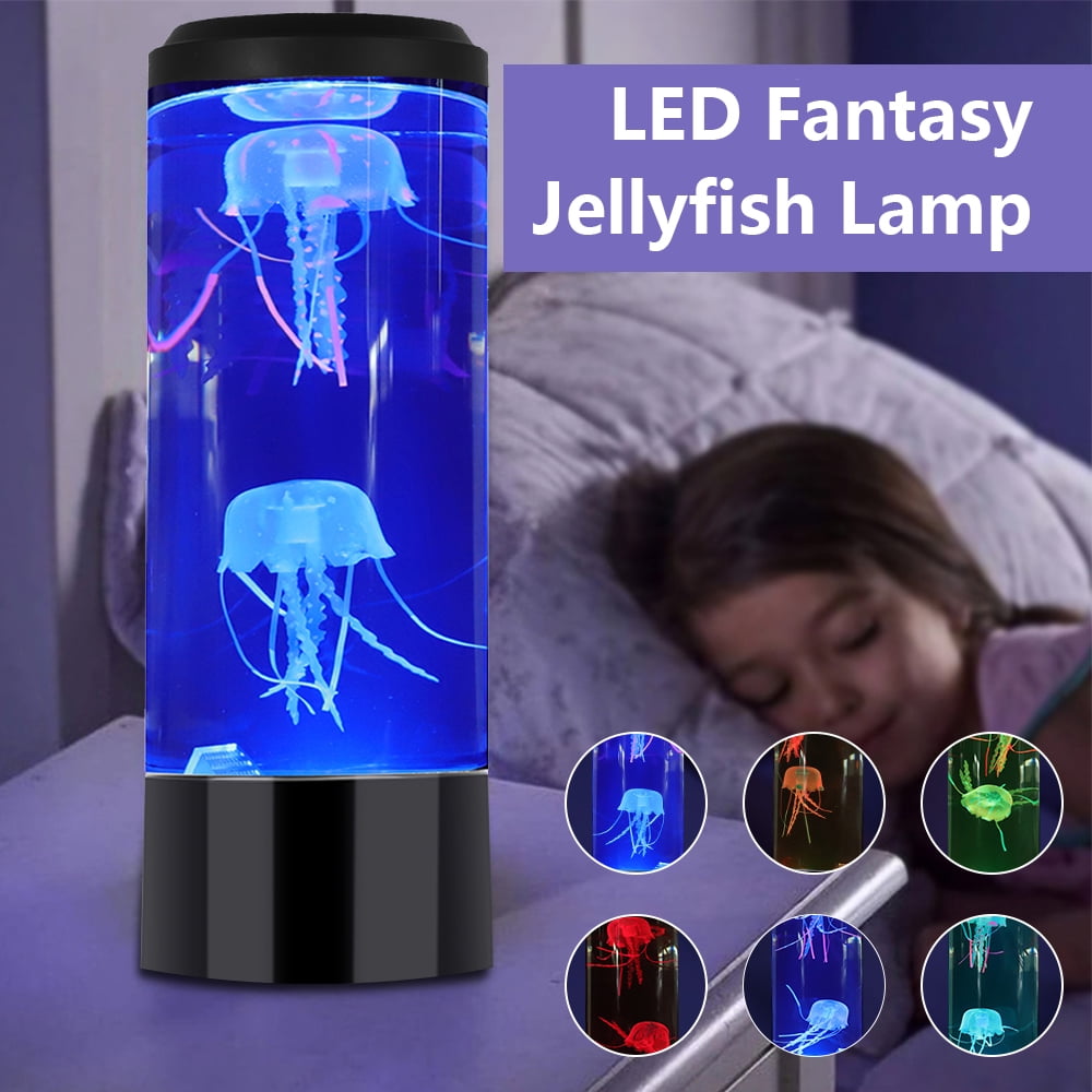 Xiyztok Jellyfish Lava Lamp - 7 Color Changing Mood Night Lamp for ...