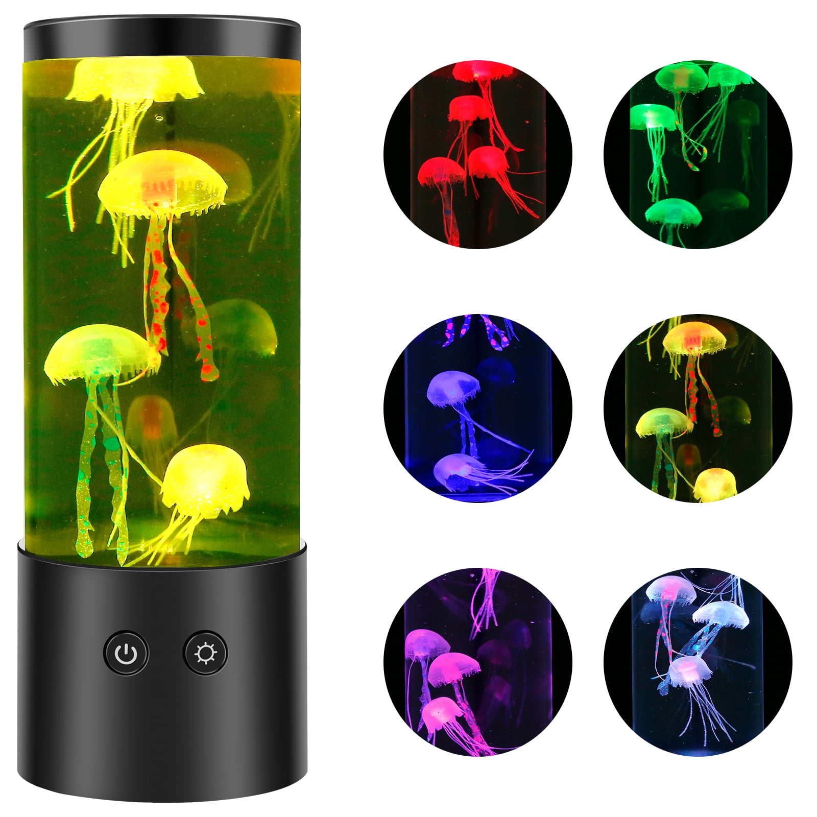 Xiyztok LED Jellyfish Lamp with 7 Colors Changing Operated Jellyfish ...