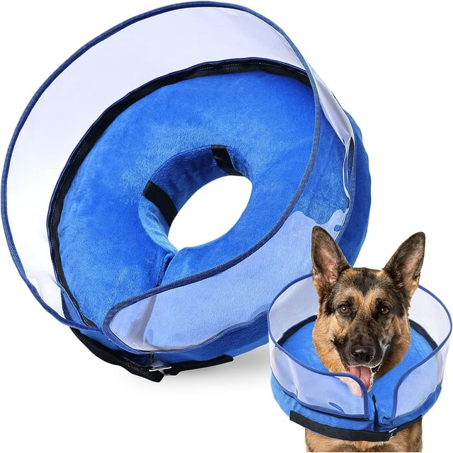 Xkiss Dog Cone, Inflatable Dog Cone After Surgery for Small Medium ...